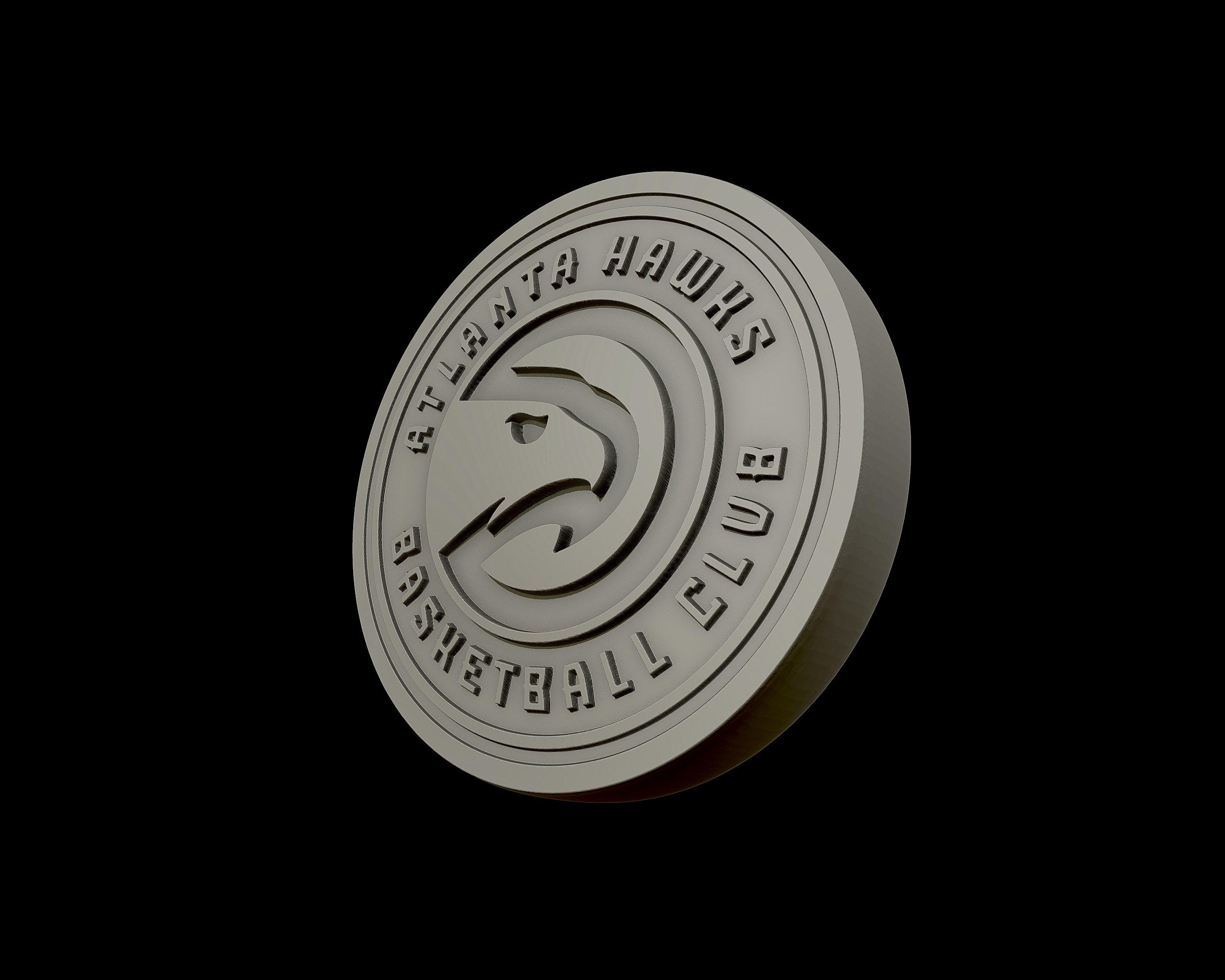 Файл STL Atlanta Hawks Logo Relief 3D print model 🏀 (OBJ)・3D-печать ...
