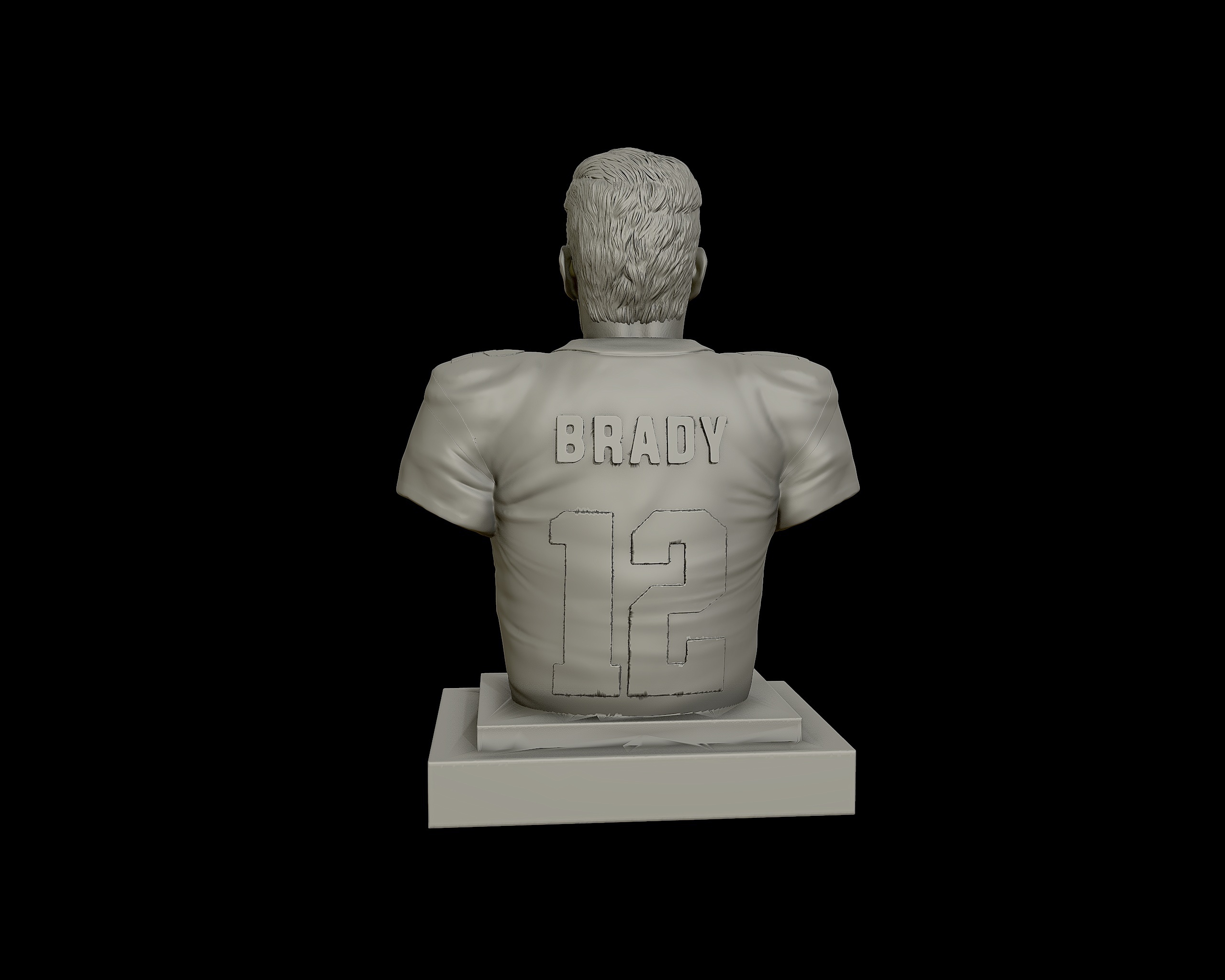 STL file Tom Brady with Tampa Bay Buccaneers Jersey 3D print model 🇯🇪 ...