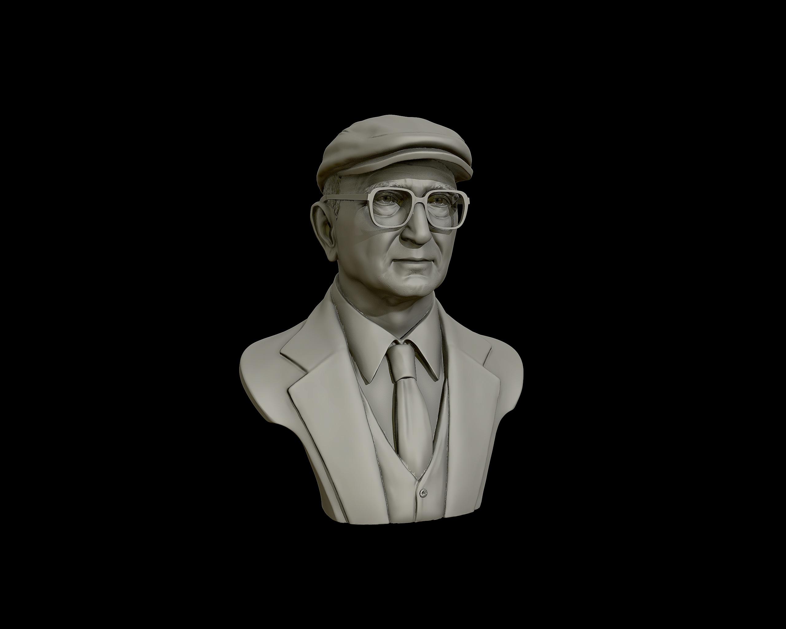 STL file Uncle Junior bust sculpture 3D print model 👤 (OBJ)・3D print ...