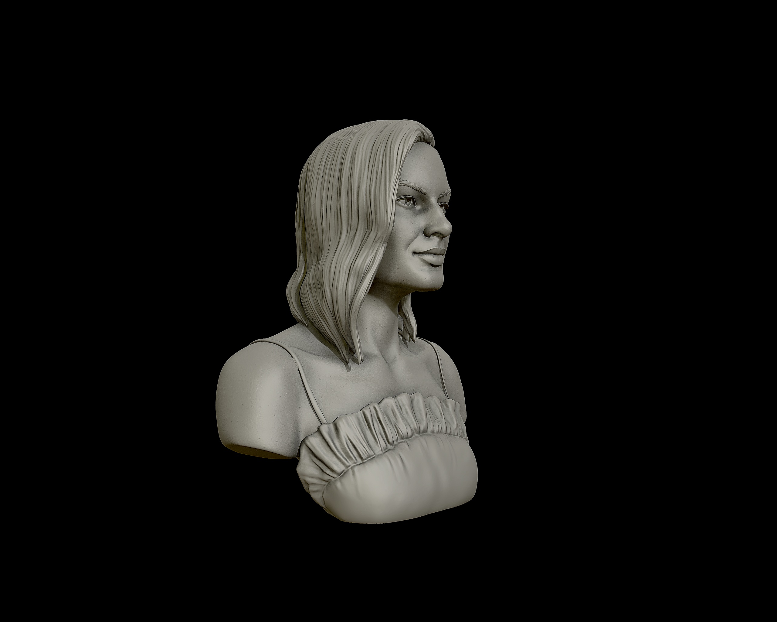 STL file Margot Robbie portrait sculpture 3D print model 🗿・3D printable ...