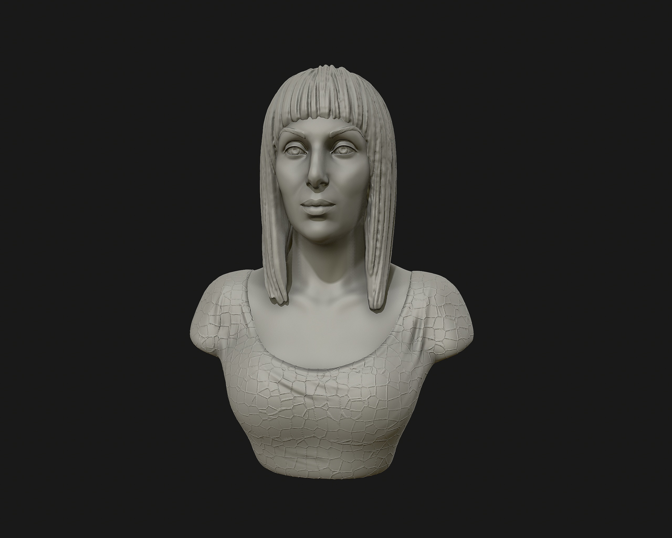 🗿 Cher portrait sculpture ready to 3D print 3D print model・ STL File ...