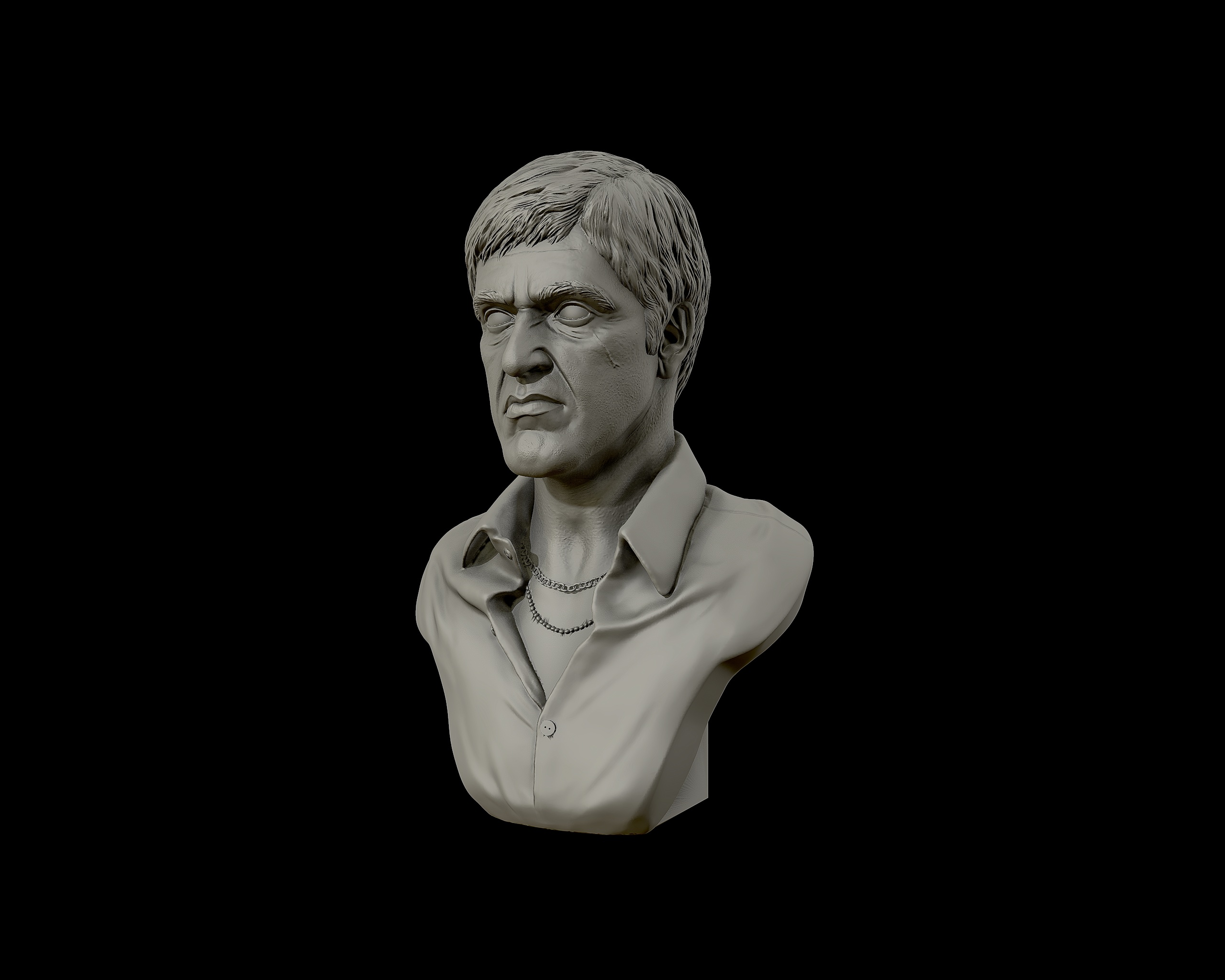 Файл STL Scarface Alpacino portrait sculpture 🗿・3D-печатный дизайн для ...