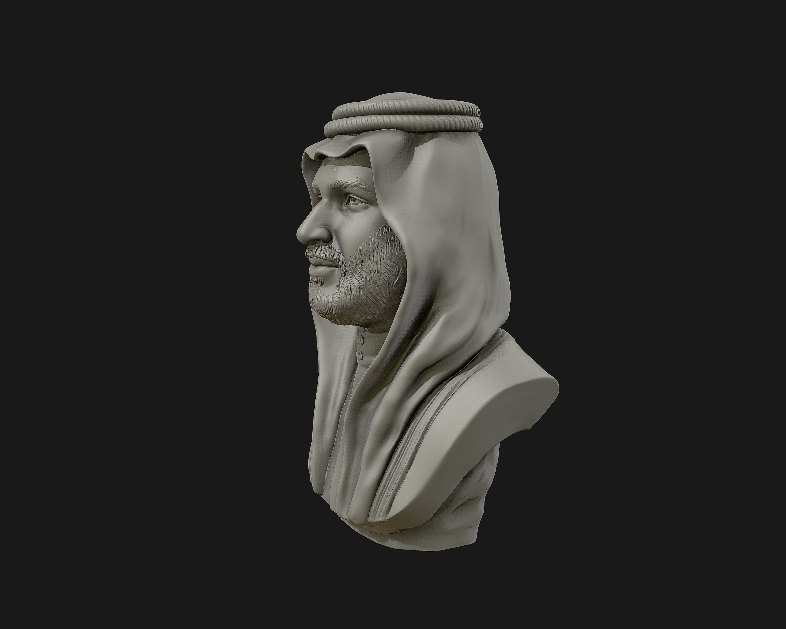 STL file Mohammad Bin Salman portrait sculpture model 🗿 (OBJ)・3D print ...