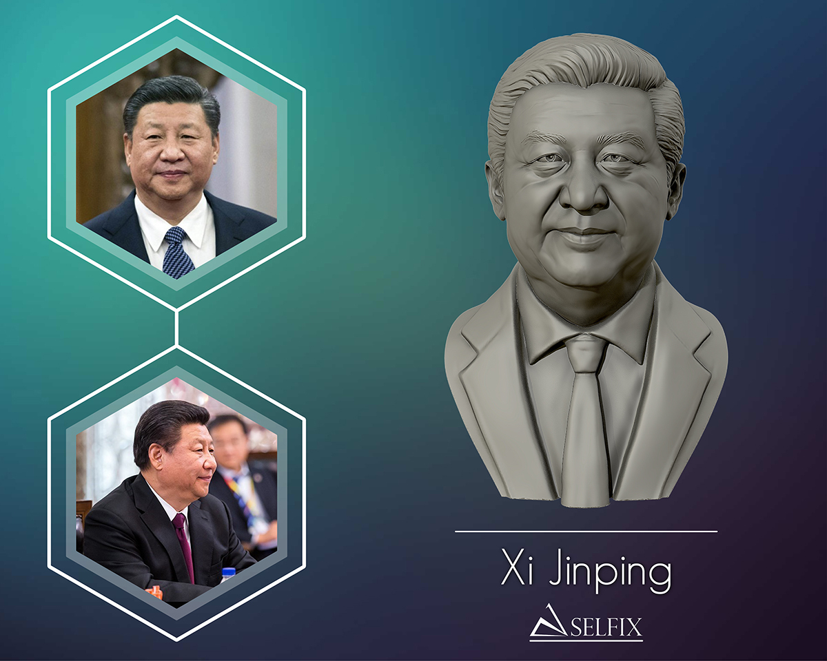 Файл STL Xi Jinping 3D Portrait Sculpture 🗿 (OBJ)・3D-печатный дизайн ...