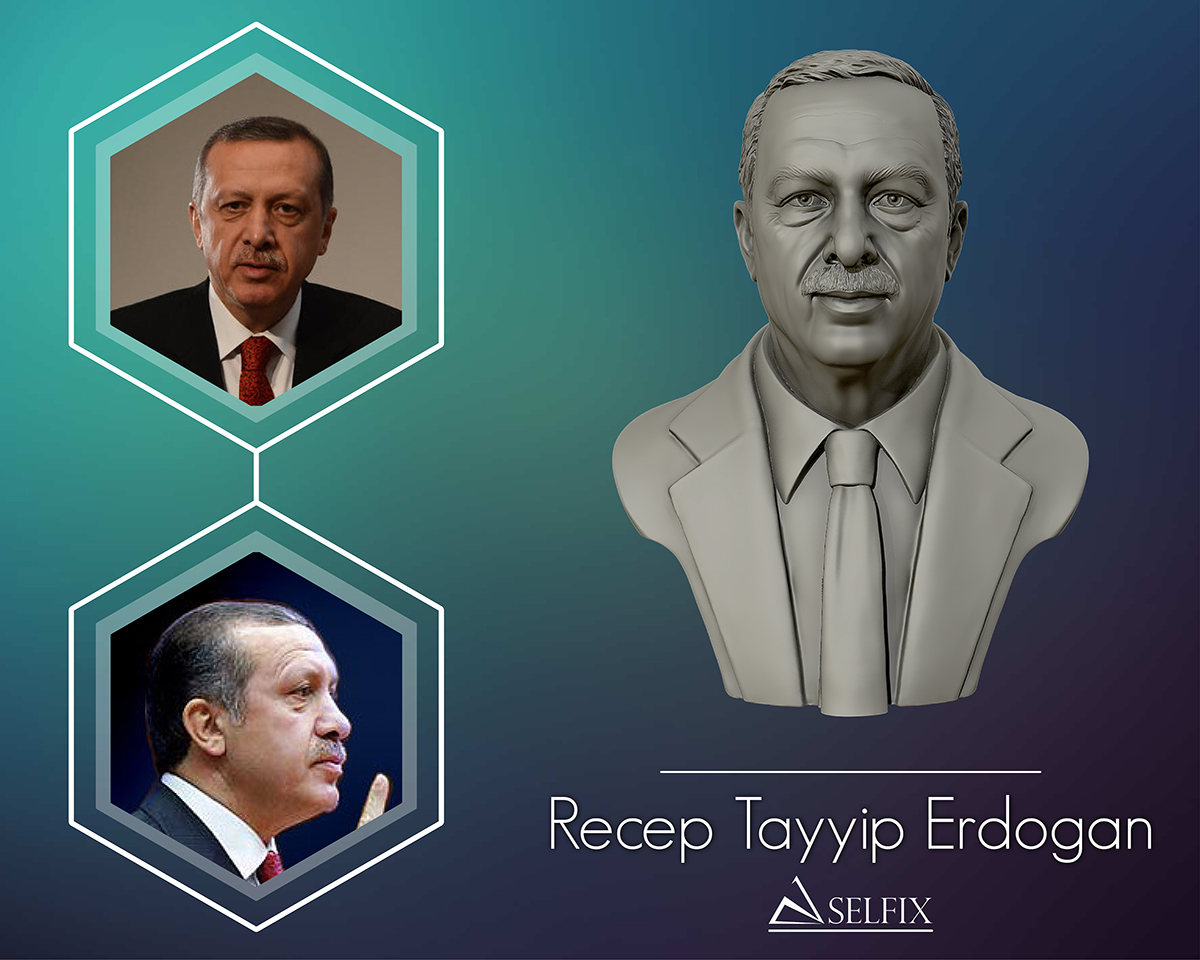 STL file Recep Tayyip Erdogan 3D print model 🦃 (OBJ)・3D printing ...