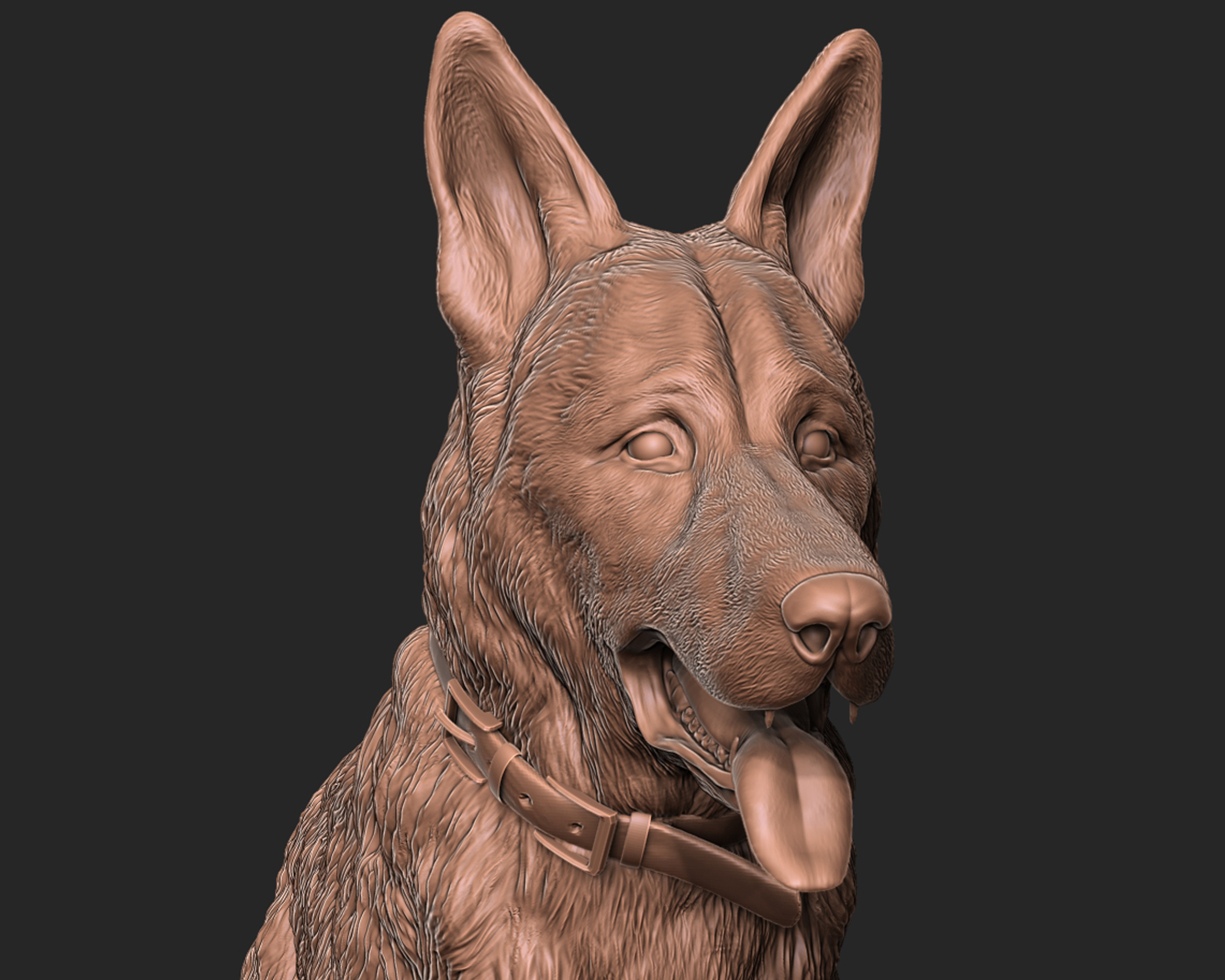 🗿 German Shepherd model 3D print model・ STL File for ・Cults