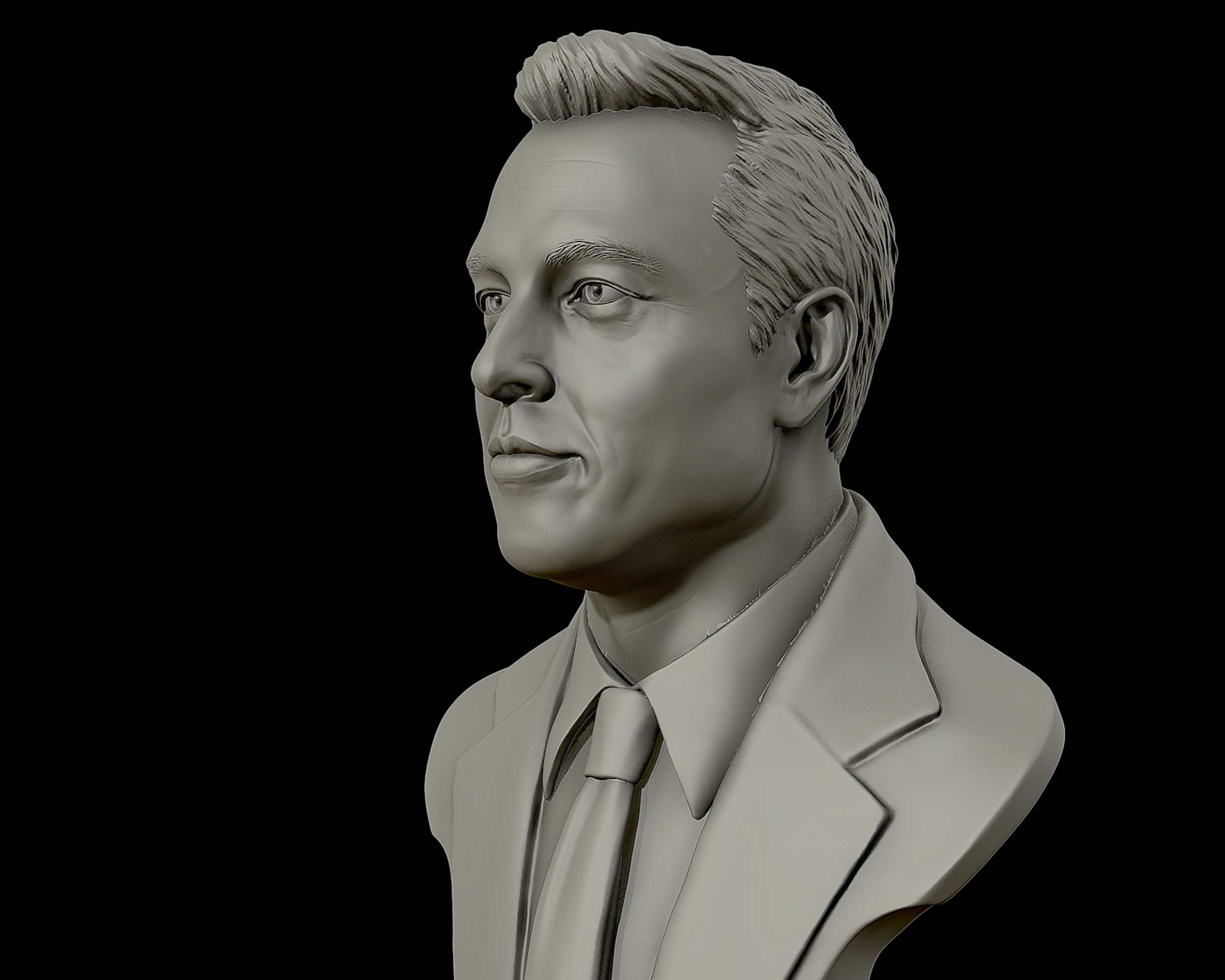 STL file Elon Musk 3D Model 🗿 (OBJ)・Template to download and 3D print・Cults