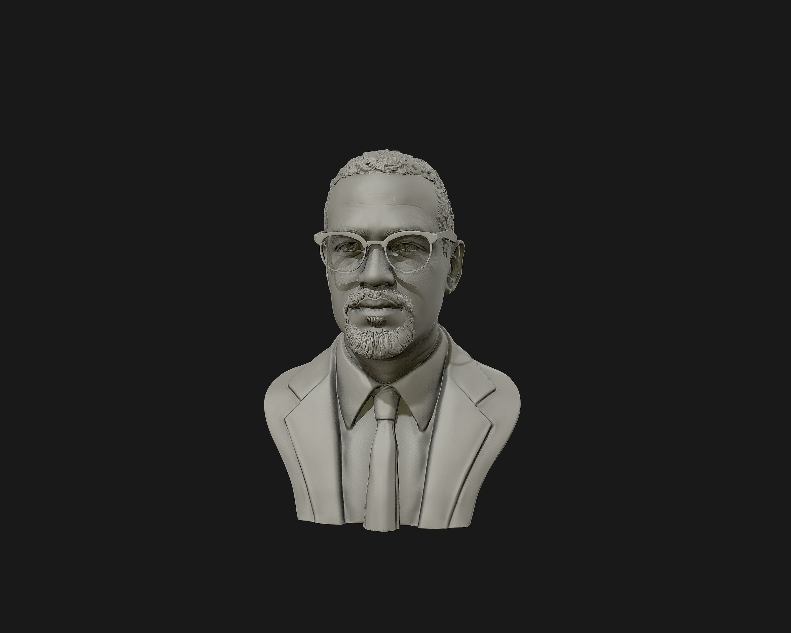 STL file portrait sculpture of Malcolm X ready to 3D print 🗿 (OBJ ...