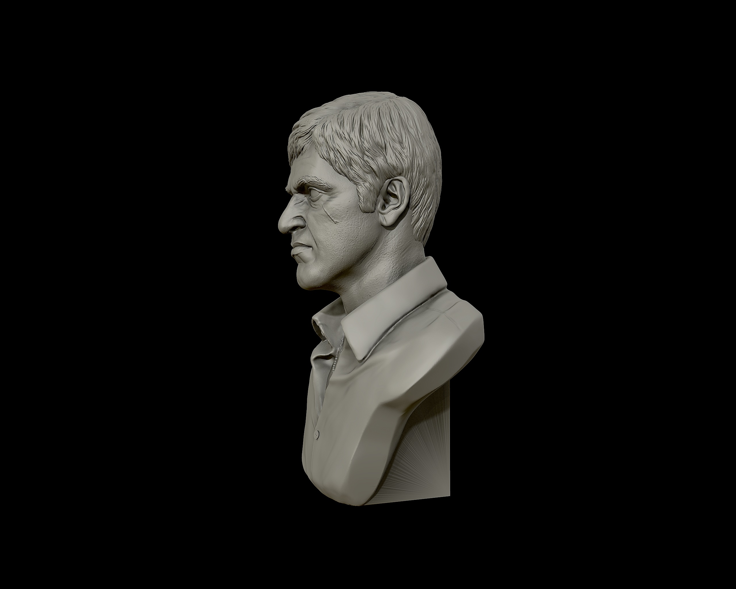 Файл STL Scarface Alpacino portrait sculpture 🗿・3D-печатный дизайн для ...
