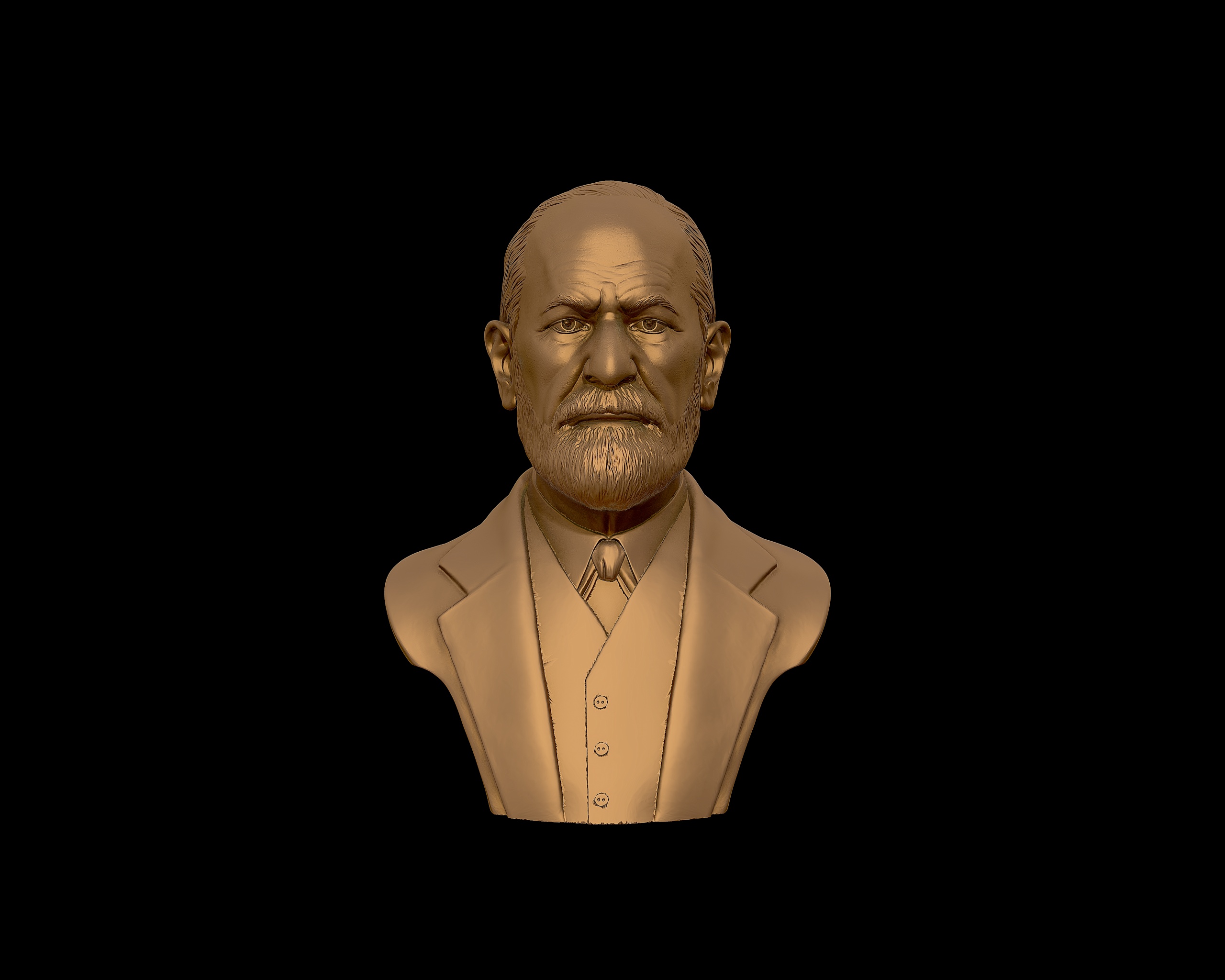 Archivo STL Modelo de impresión 3D de Sigmund Freud 🗿 (OBJ)・Diseño de ...