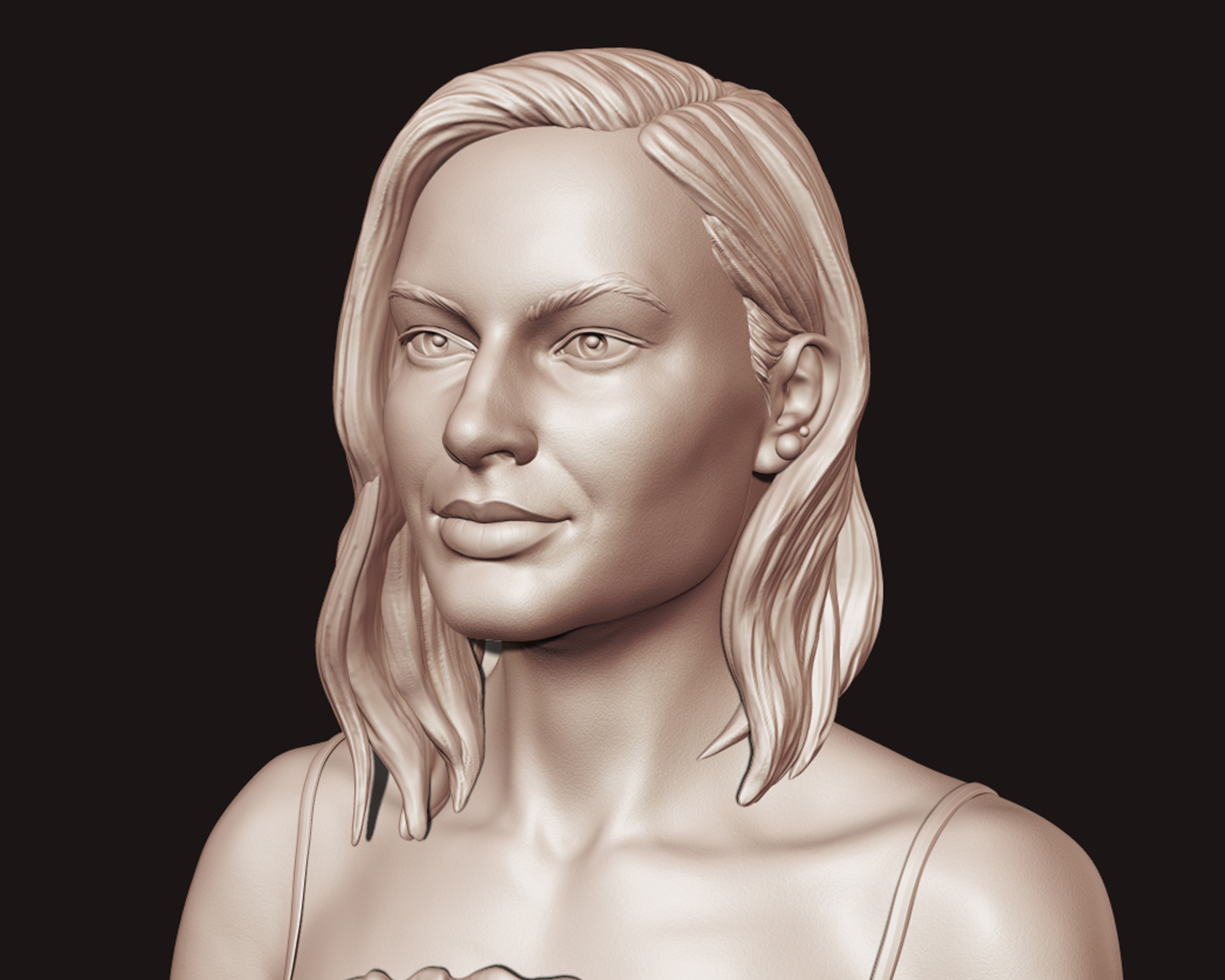STL file Margot Robbie portrait sculpture 3D print model 🗿・3D printable ...