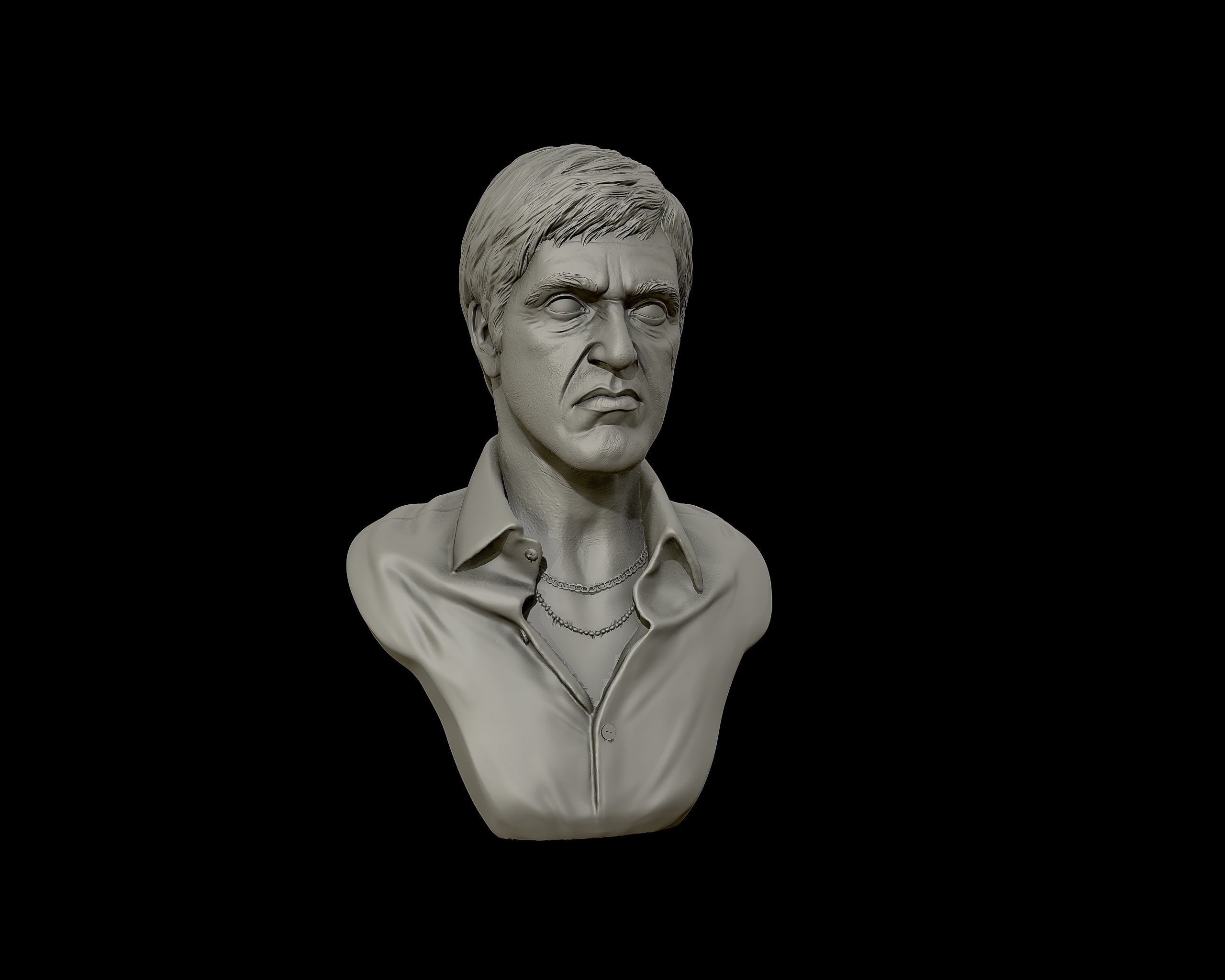 Файл STL Scarface Alpacino portrait sculpture 🗿・3D-печатный дизайн для ...