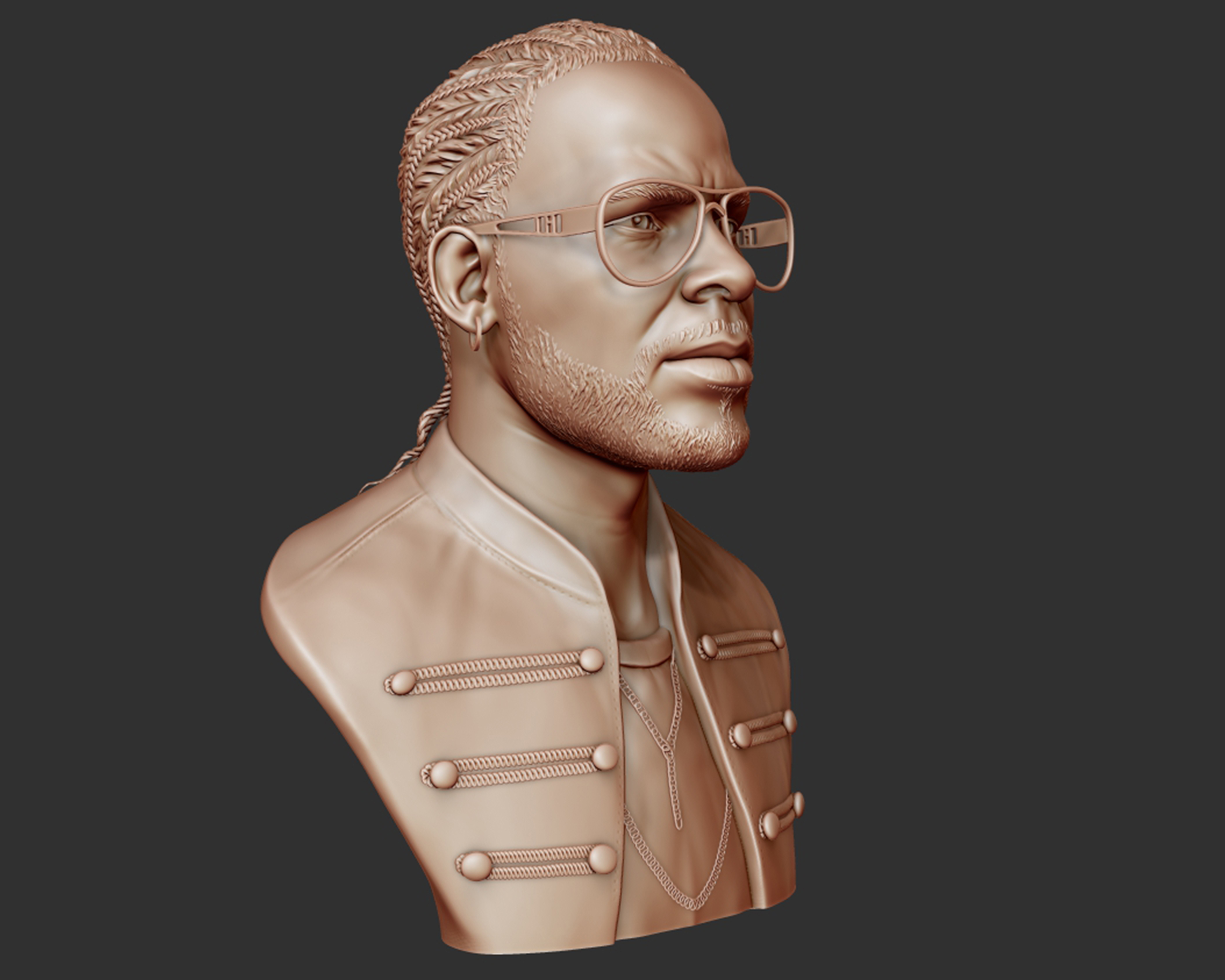 STL file R Kelly portrait sculpture 🗿 (OBJ)・Model to download and 3D ...