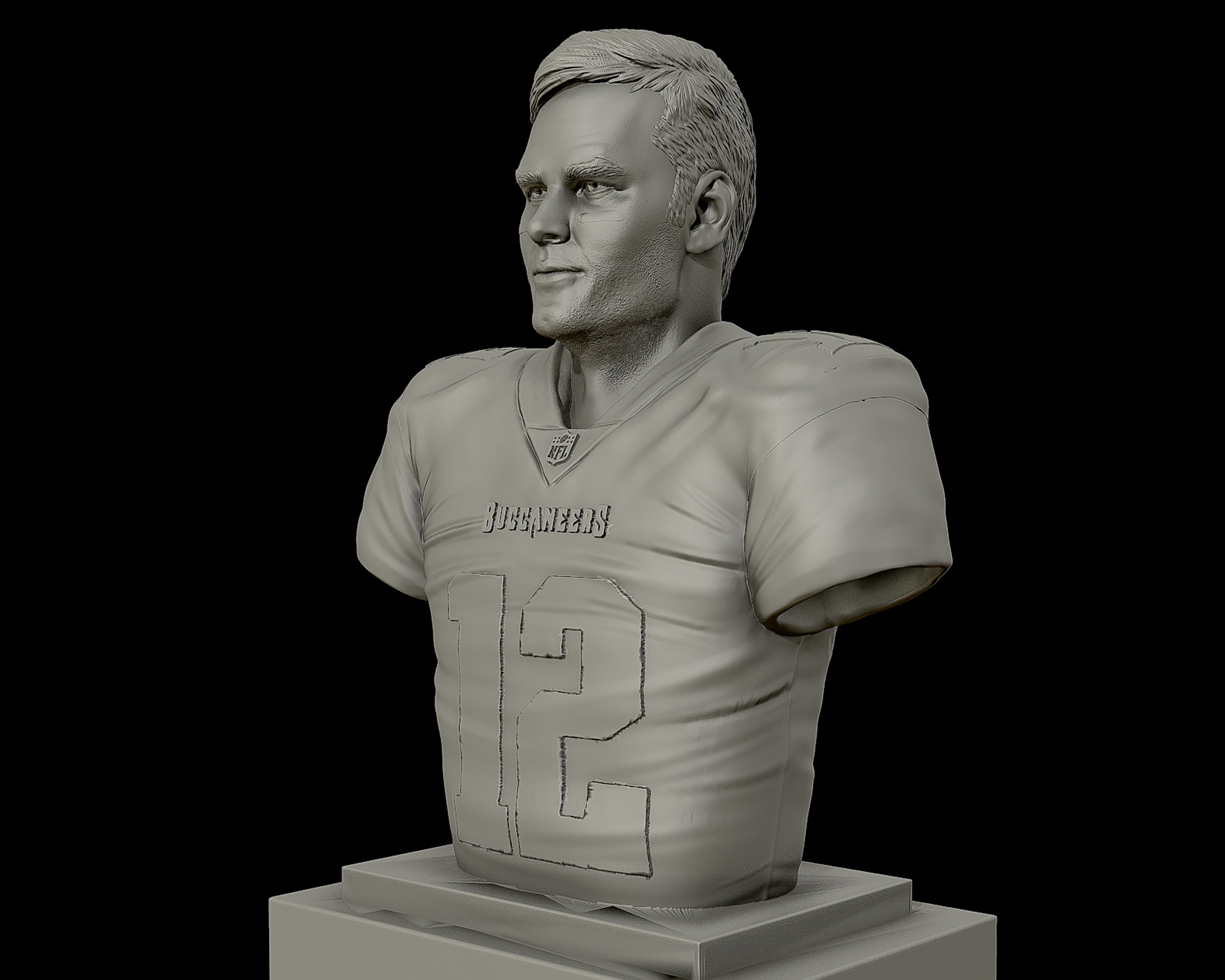 🇯🇪 Tom Brady with Tampa Bay Buccaneers Jersey 3D print model・ STL File ...