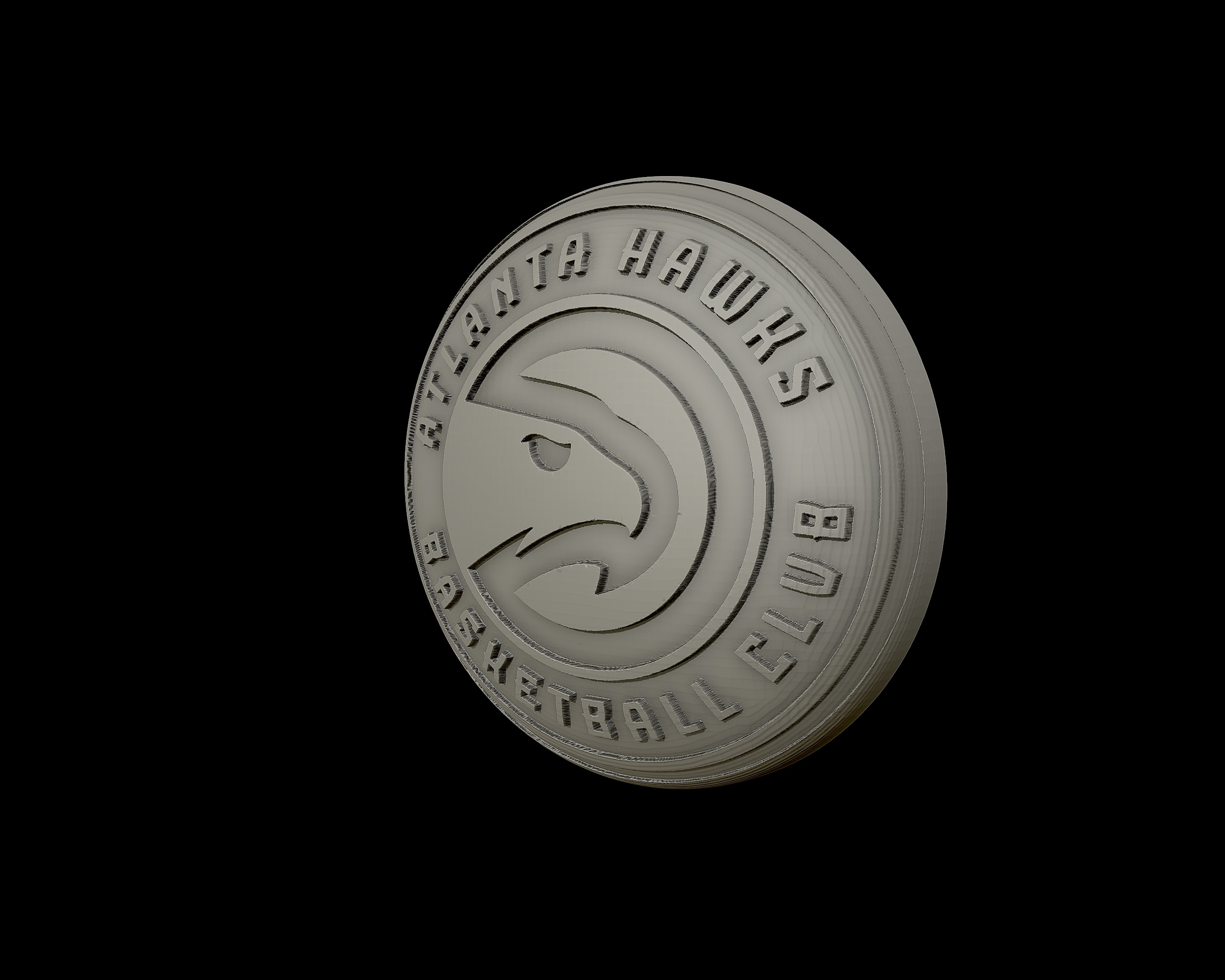 Файл STL Atlanta Hawks Logo Relief 3D print model 🏀 (OBJ)・3D-печать ...