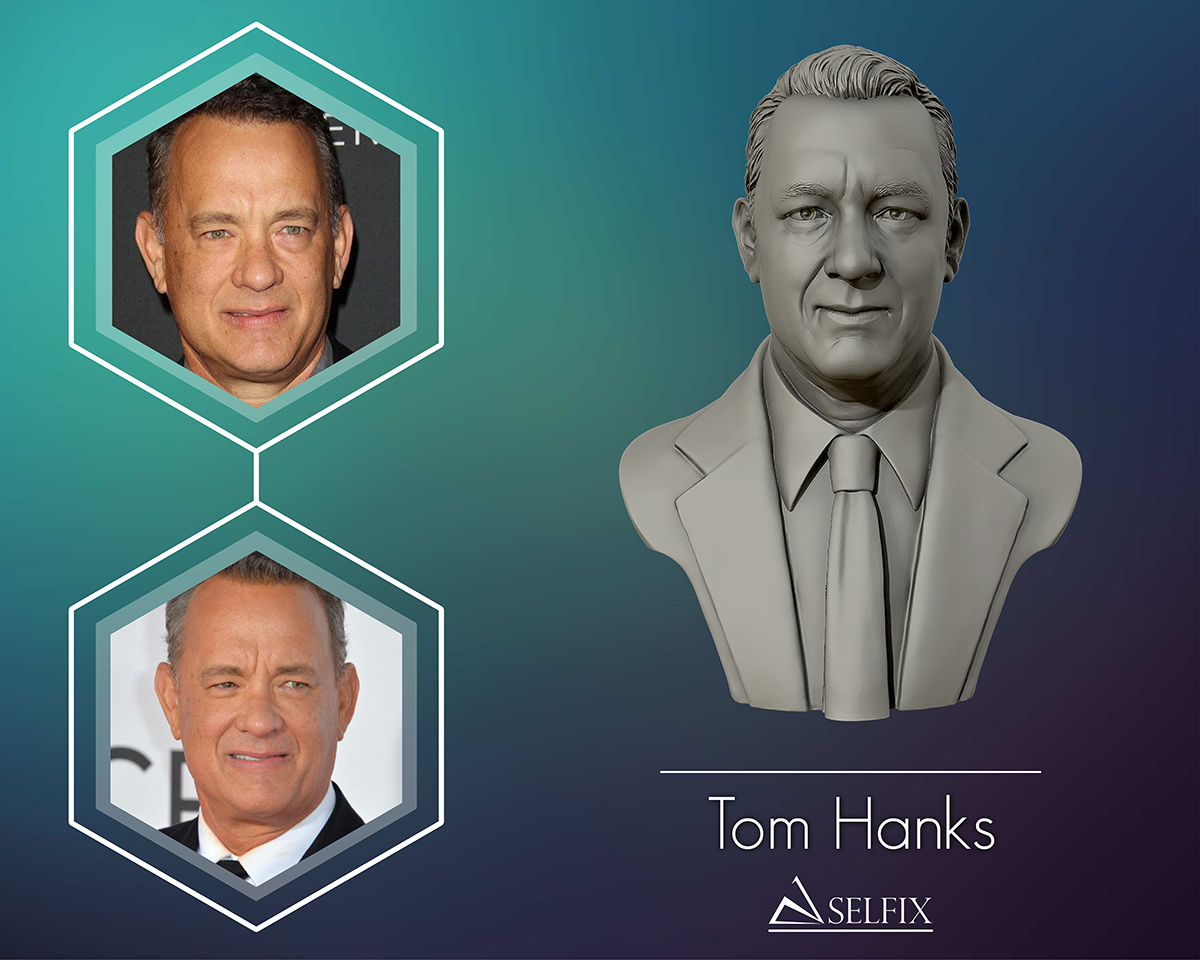 STL file Tom Hanks 3D print model 🗿 (OBJ)・3D printing design to ...