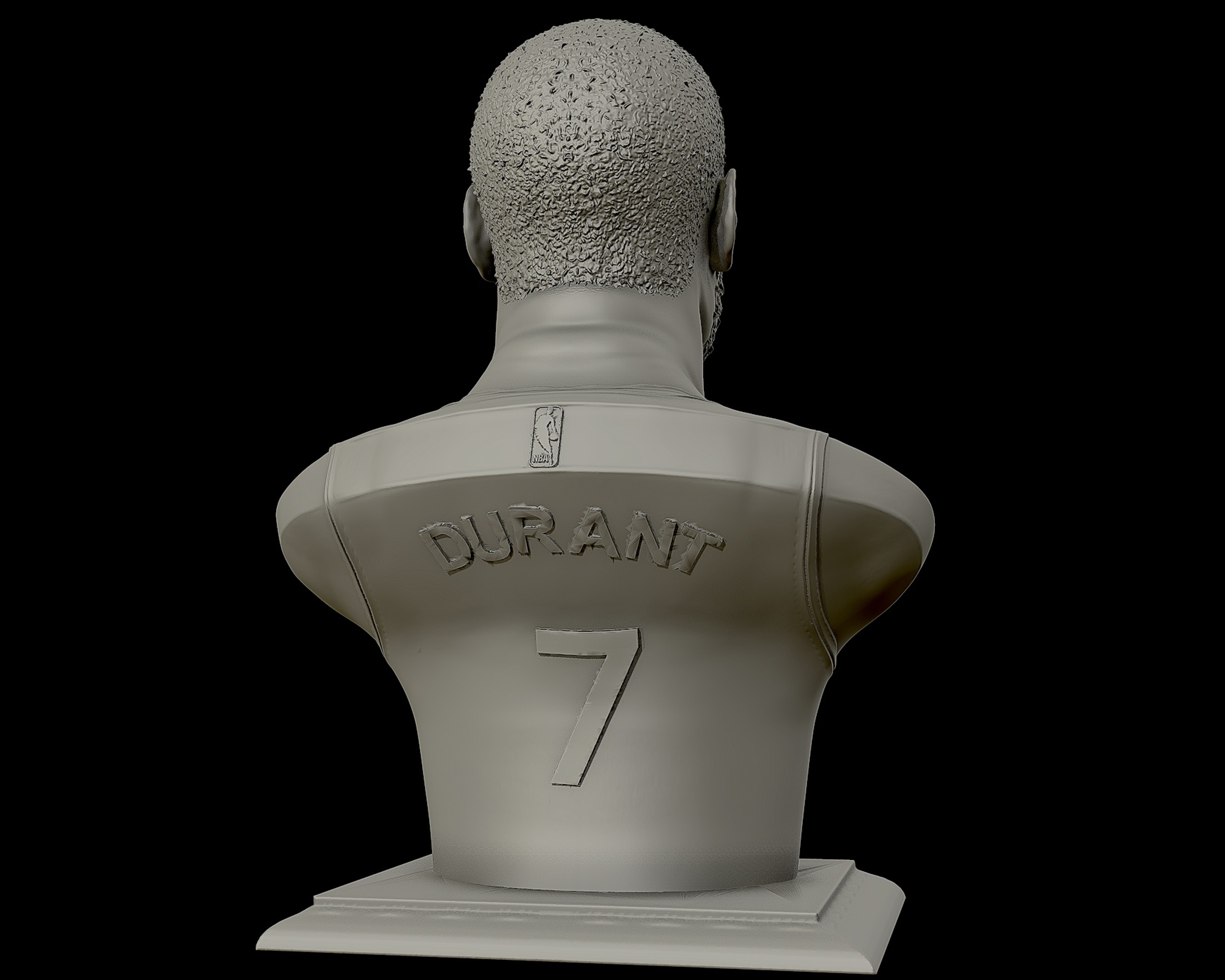 STL file Kevin Durant with Brooklyn Jersey 3D portrait model 🇯🇪 (OBJ ...