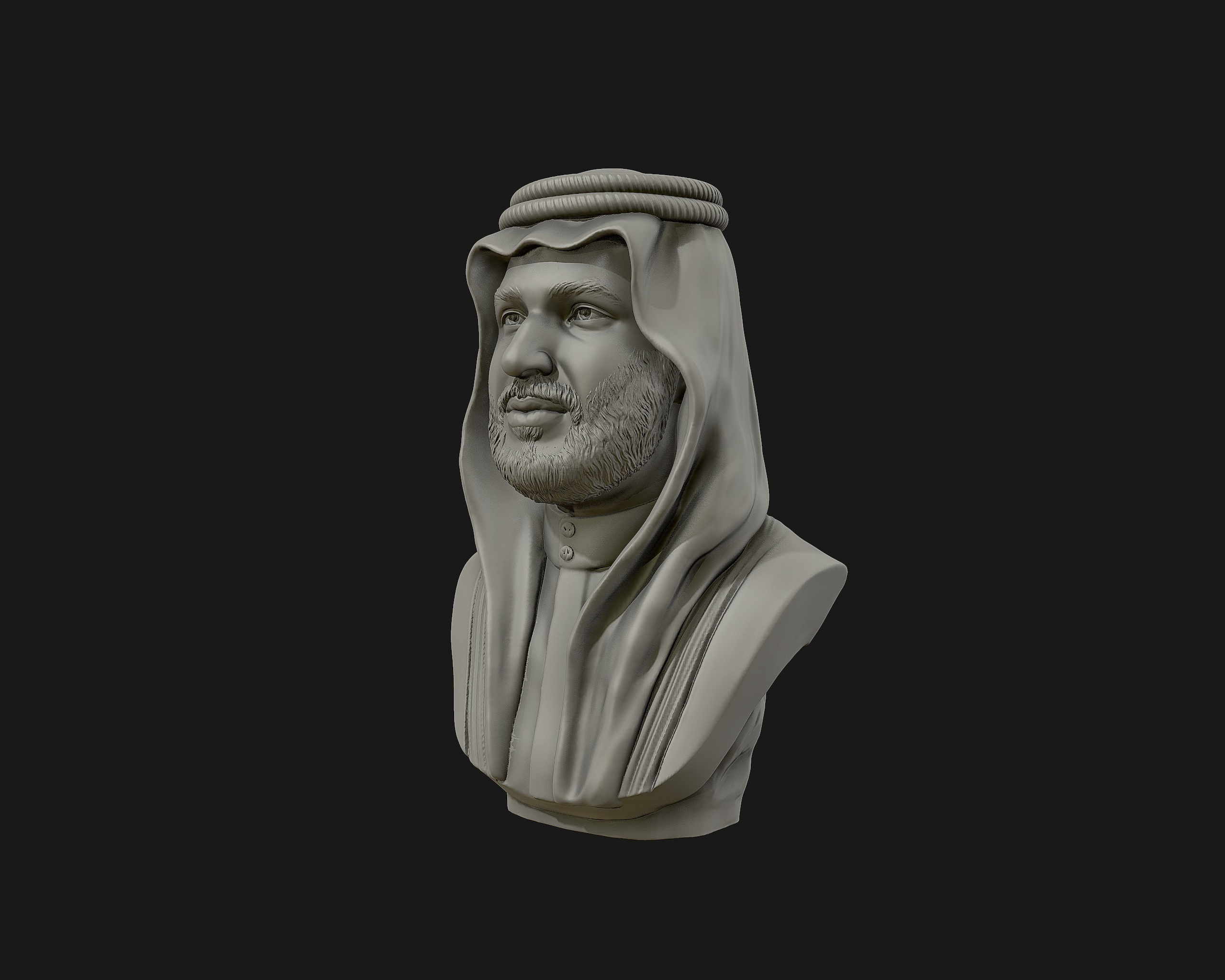 STL file Mohammad Bin Salman portrait sculpture model 🗿 (OBJ)・3D print ...
