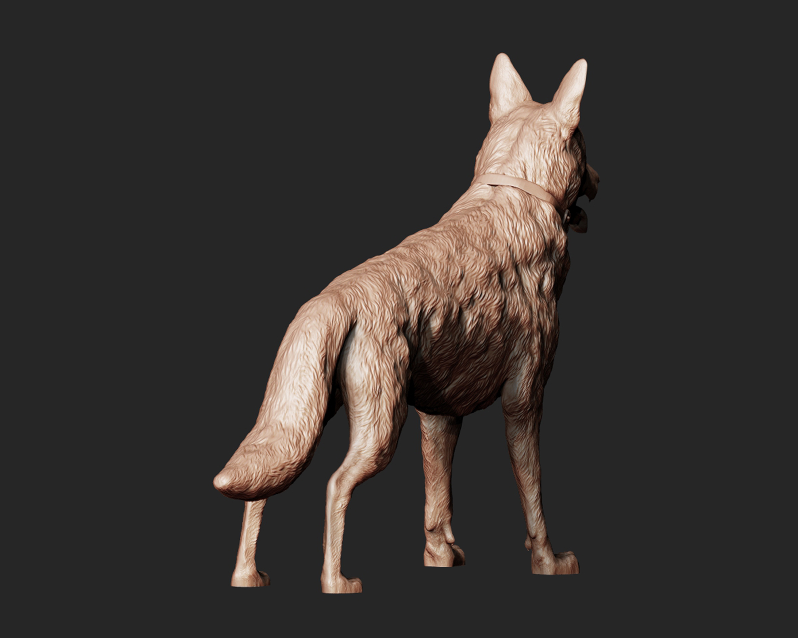 STL file German Shepherd model 3D print model 🗿 (OBJ)・Model to download ...