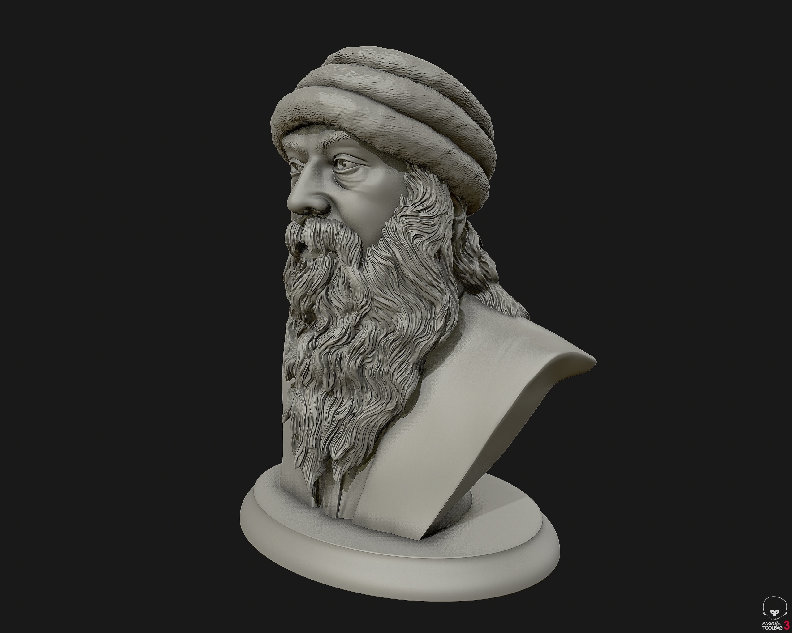 STL file Rajneesh OSHO 3D printable sculpture 🗿 (OBJ)・3D print design ...