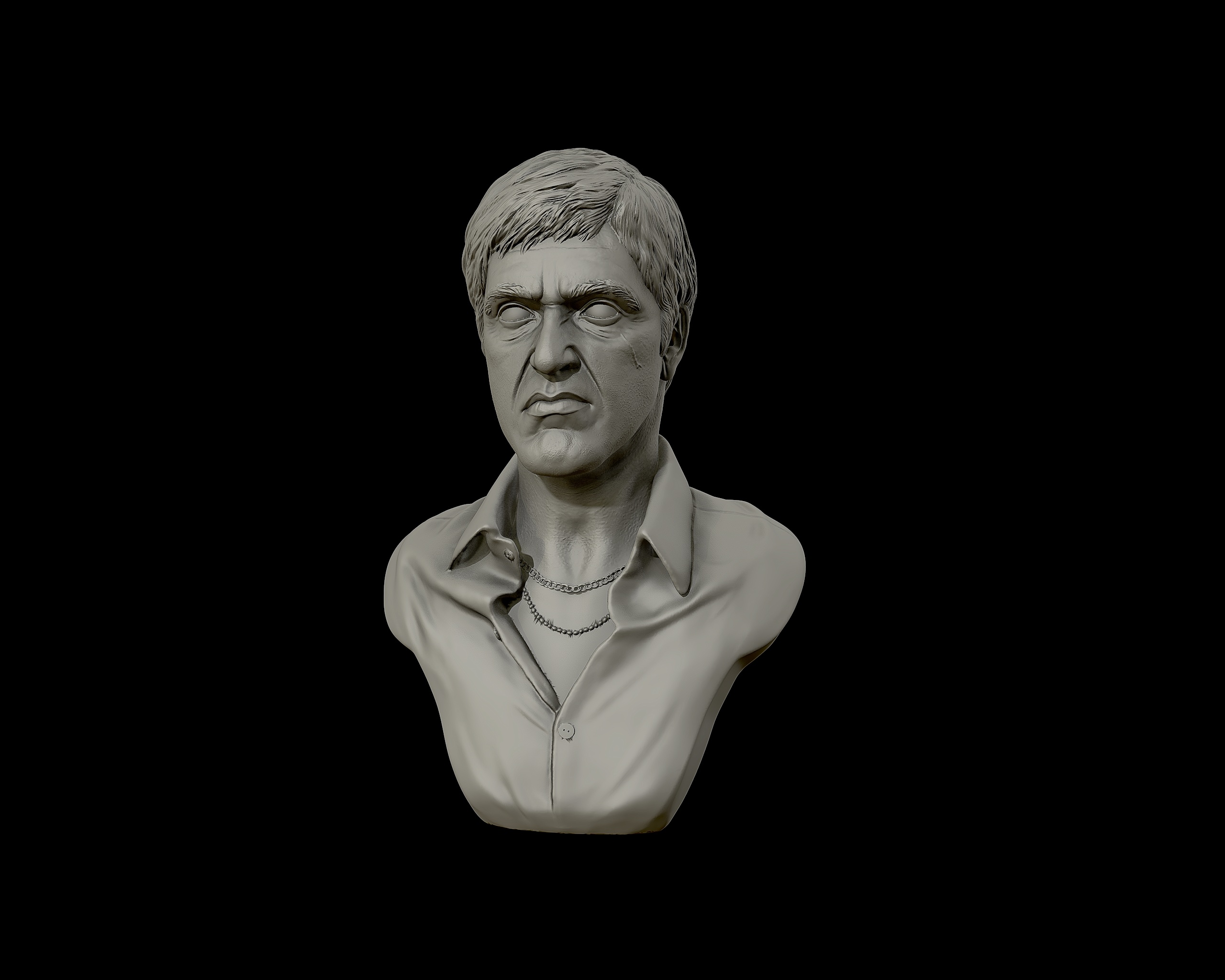 Файл STL Scarface Alpacino portrait sculpture 🗿・3D-печатный дизайн для ...