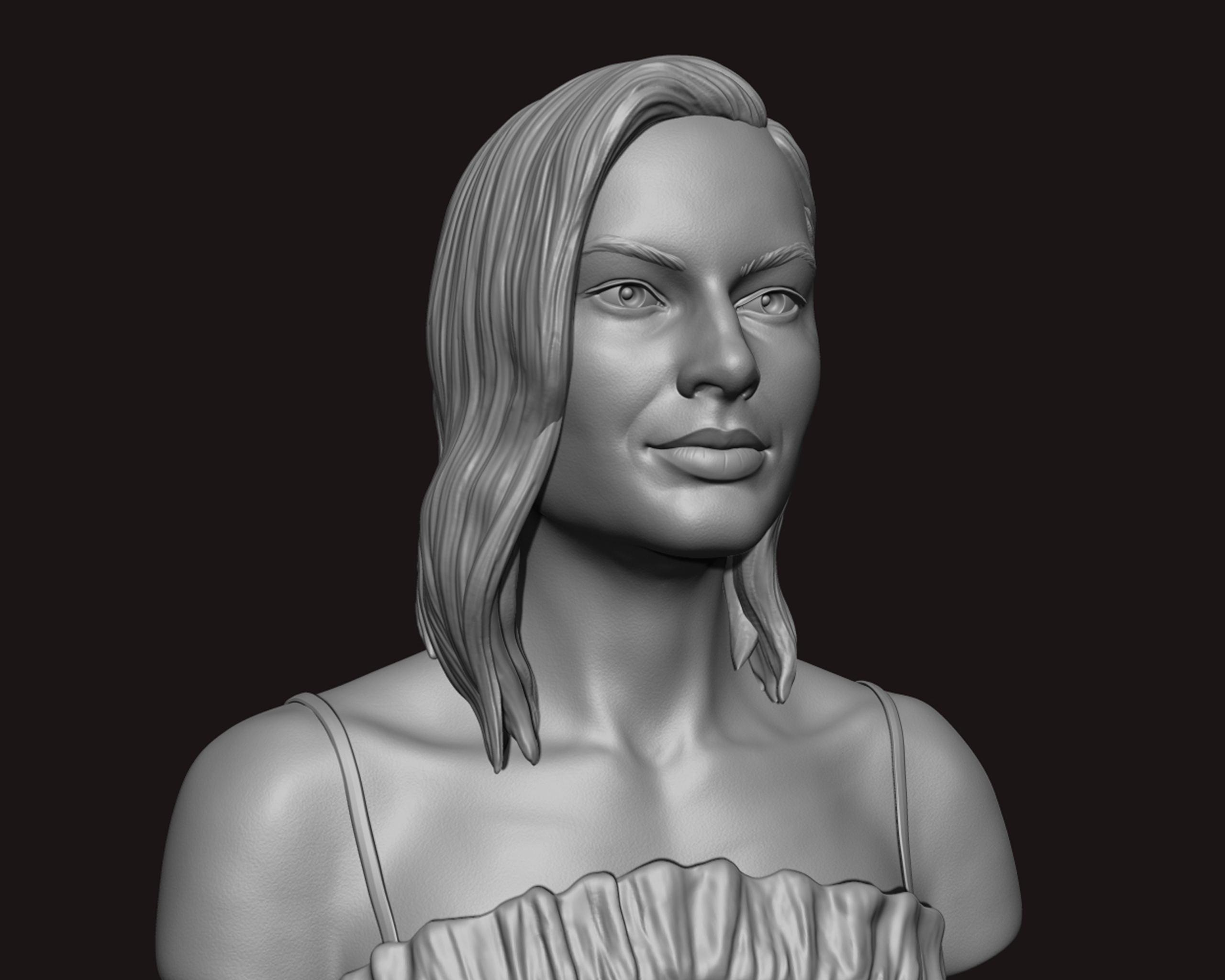 STL file Margot Robbie portrait sculpture 3D print model 🗿・3D printable ...