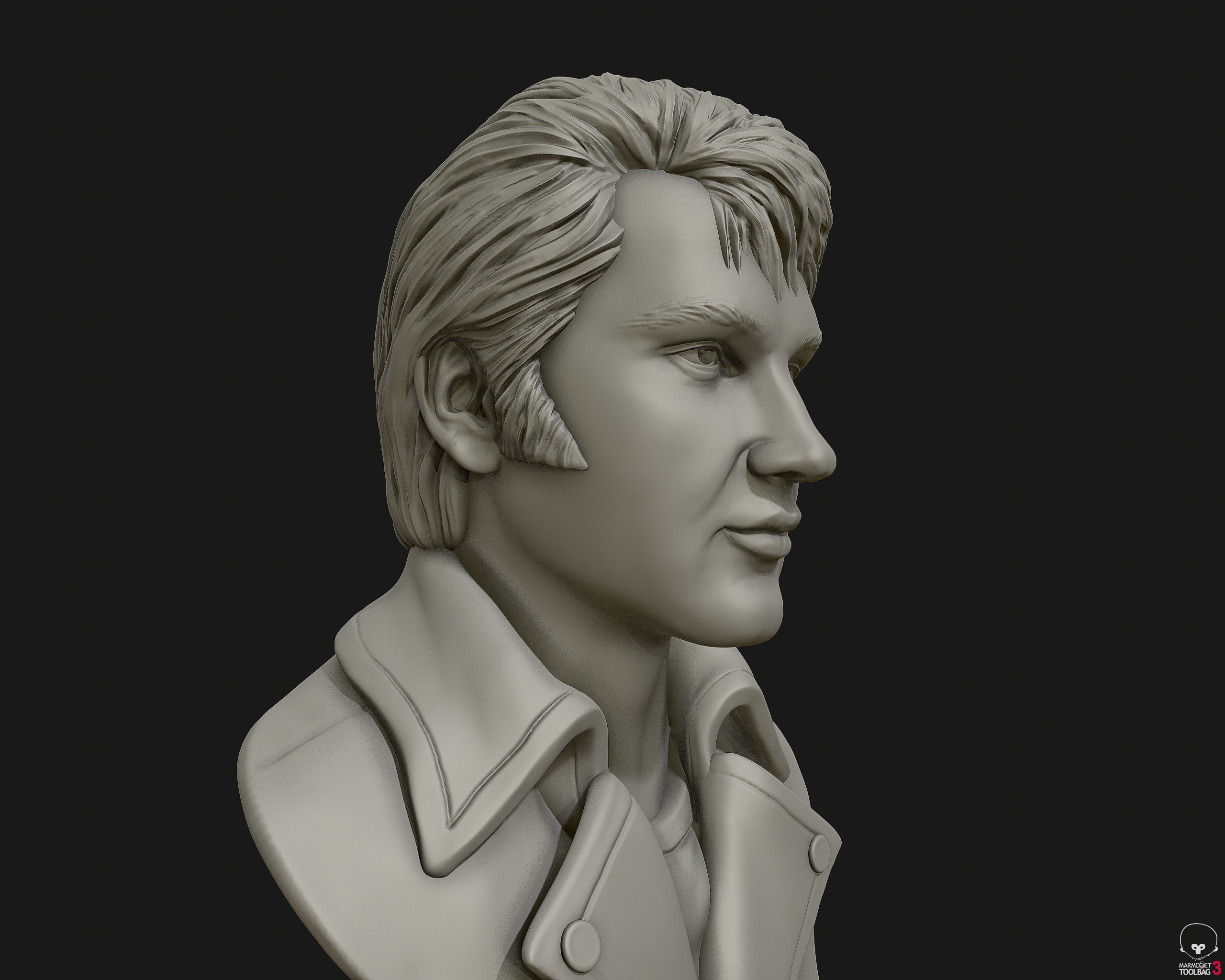 🗿 Elvis Presley sculpture Ready to Print 3D print model・ STL File for ...