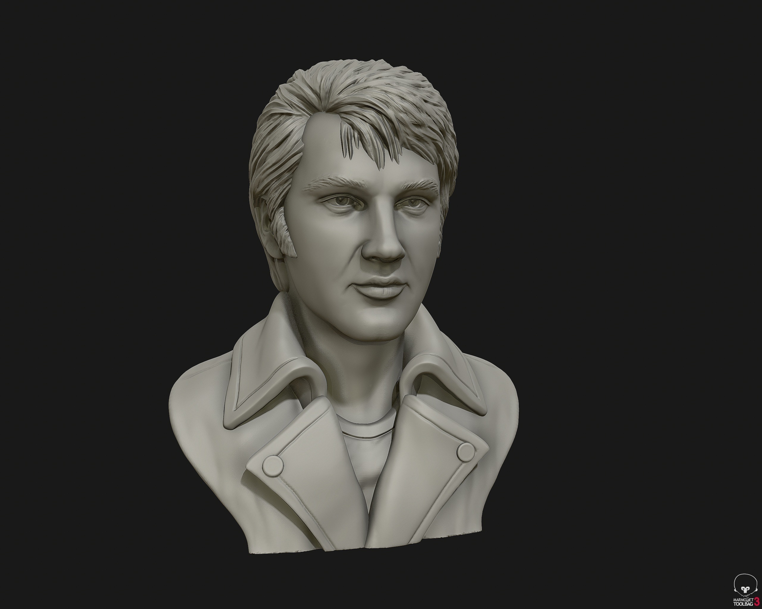 🗿 Elvis Presley sculpture Ready to Print 3D print model・ STL File for ...
