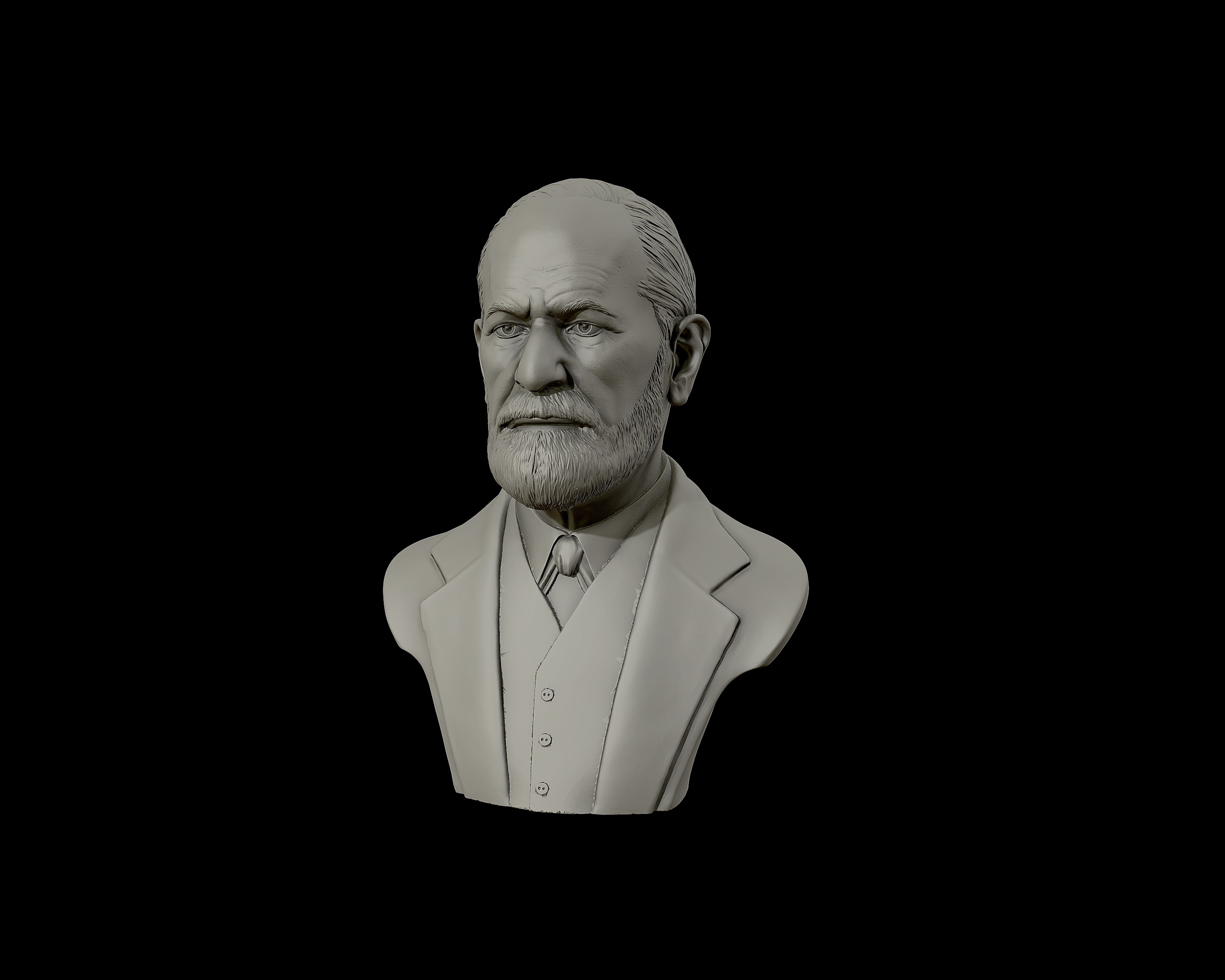 STL file Sigmund Freud 3D print model 🗿 (OBJ)・3D print design to ...