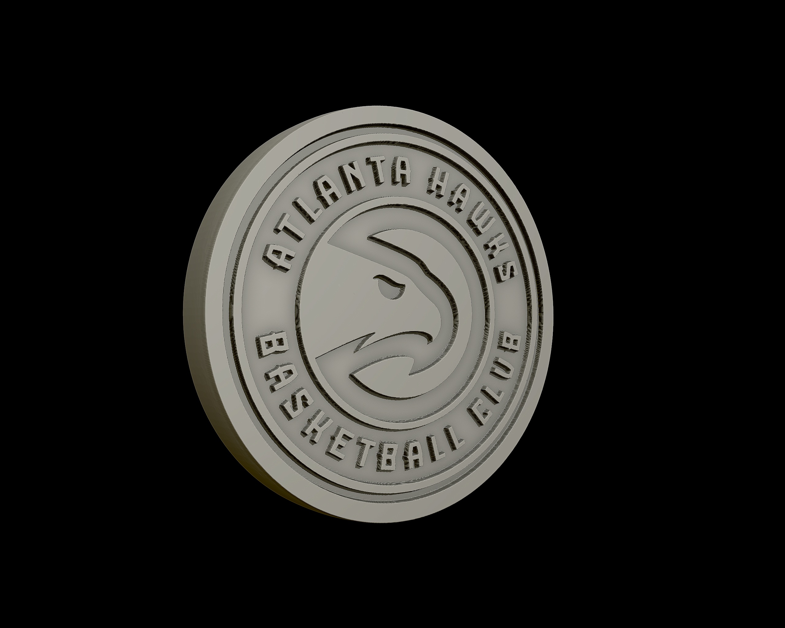 Файл STL Atlanta Hawks Logo Relief 3D print model 🏀 (OBJ)・3D-печать ...