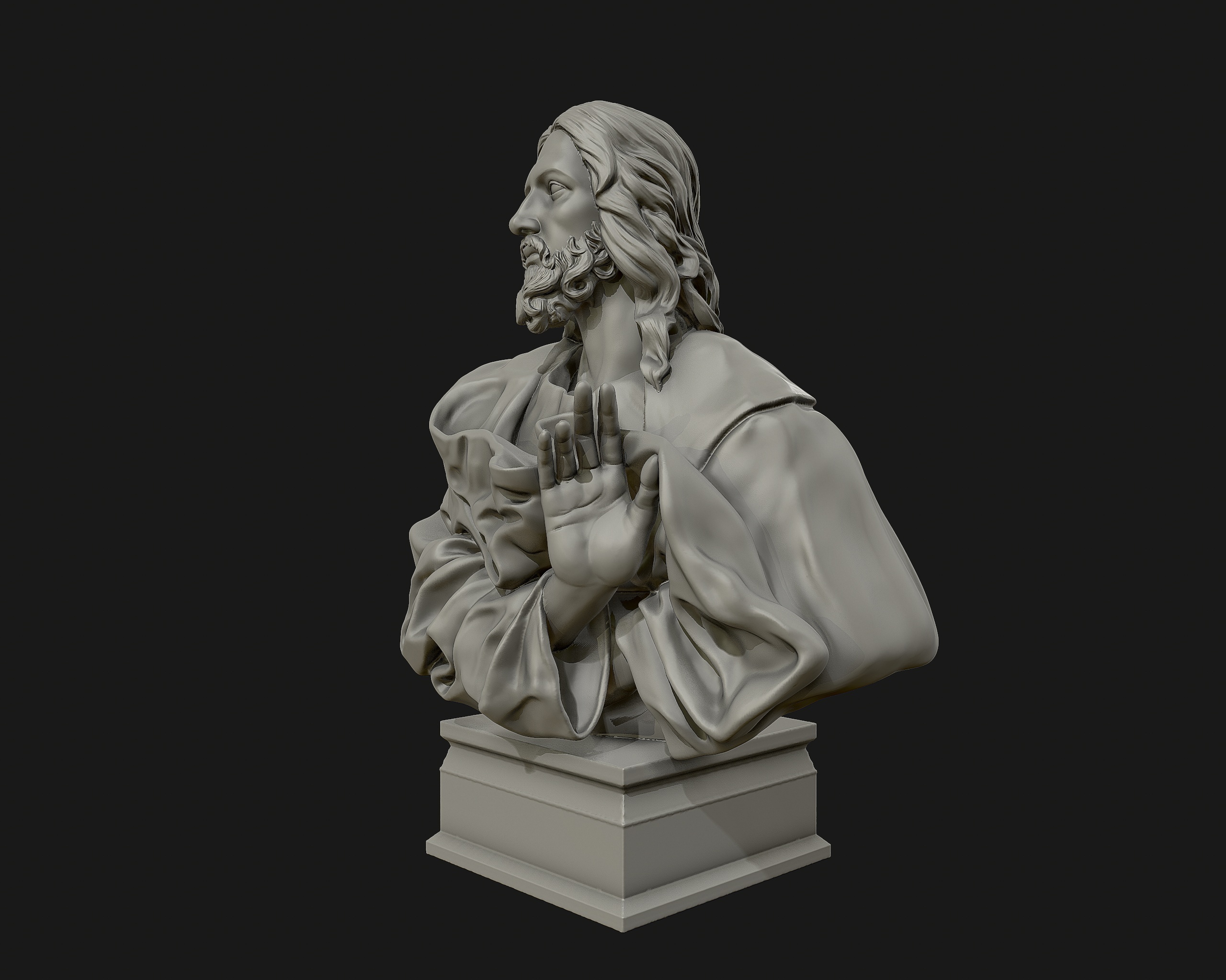 ️ Jesus Christ Sculpture ready to 3D print・ STL File for ・Cults