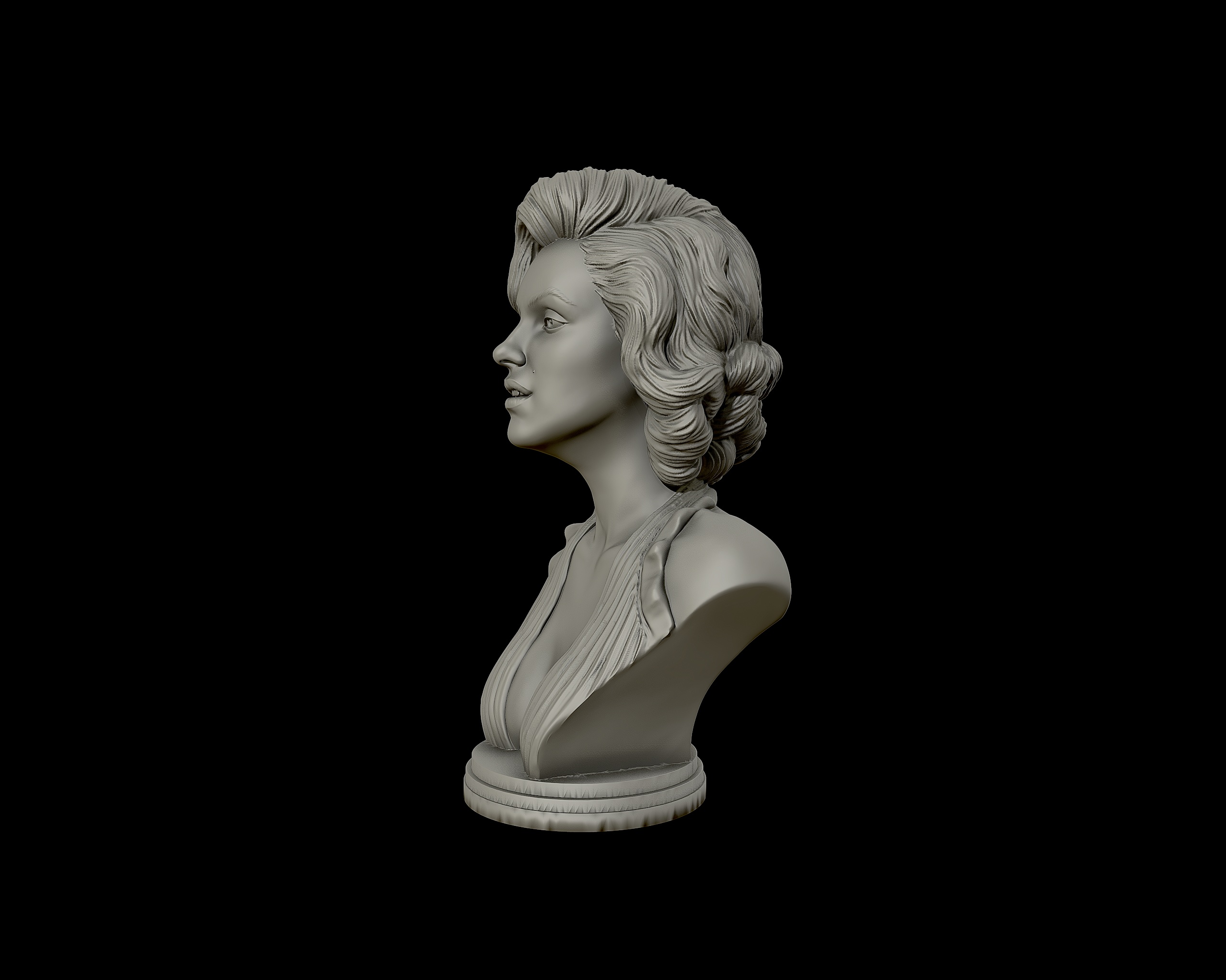STL file Marilyn Monroe 3D print model 🗿 (OBJ)・3D printing idea to ...