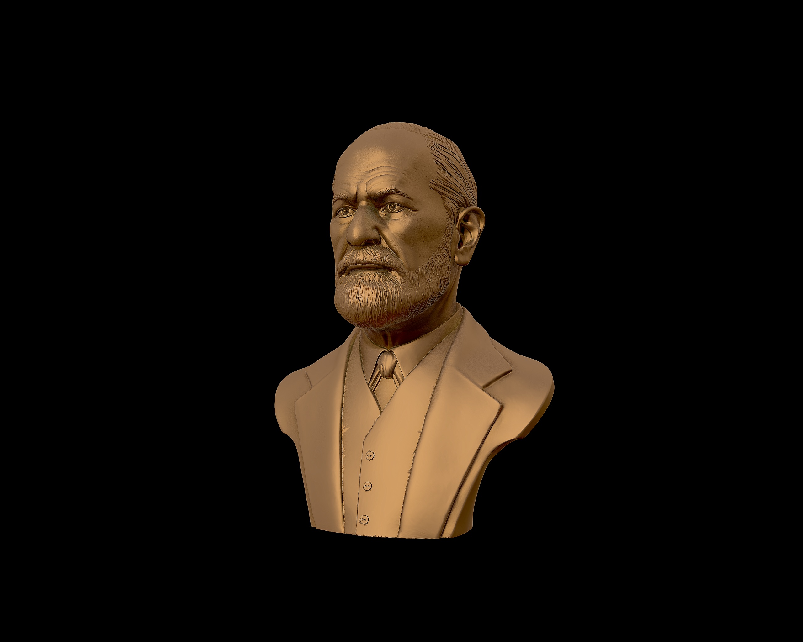 STL file Sigmund Freud 3D print model 🗿 (OBJ)・3D print design to ...