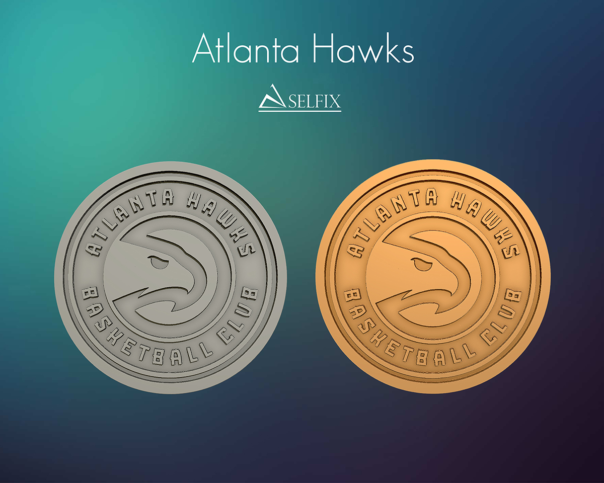 Файл STL Atlanta Hawks Logo Relief 3D print model 🏀 (OBJ)・3D-печать ...