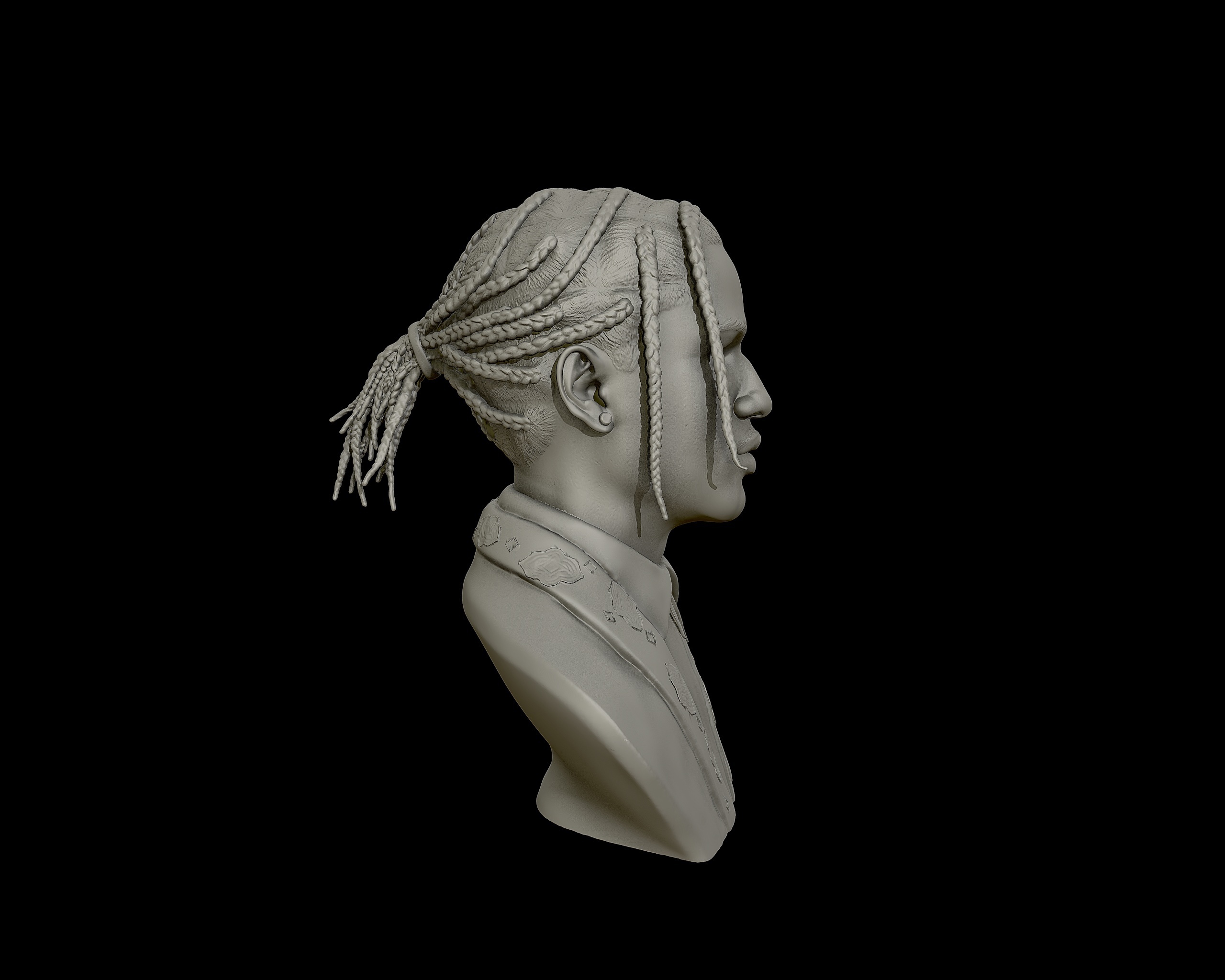 STL file ASAP Rocky Portrait sculpture 3D print model 🗿 (OBJ)・3D print ...