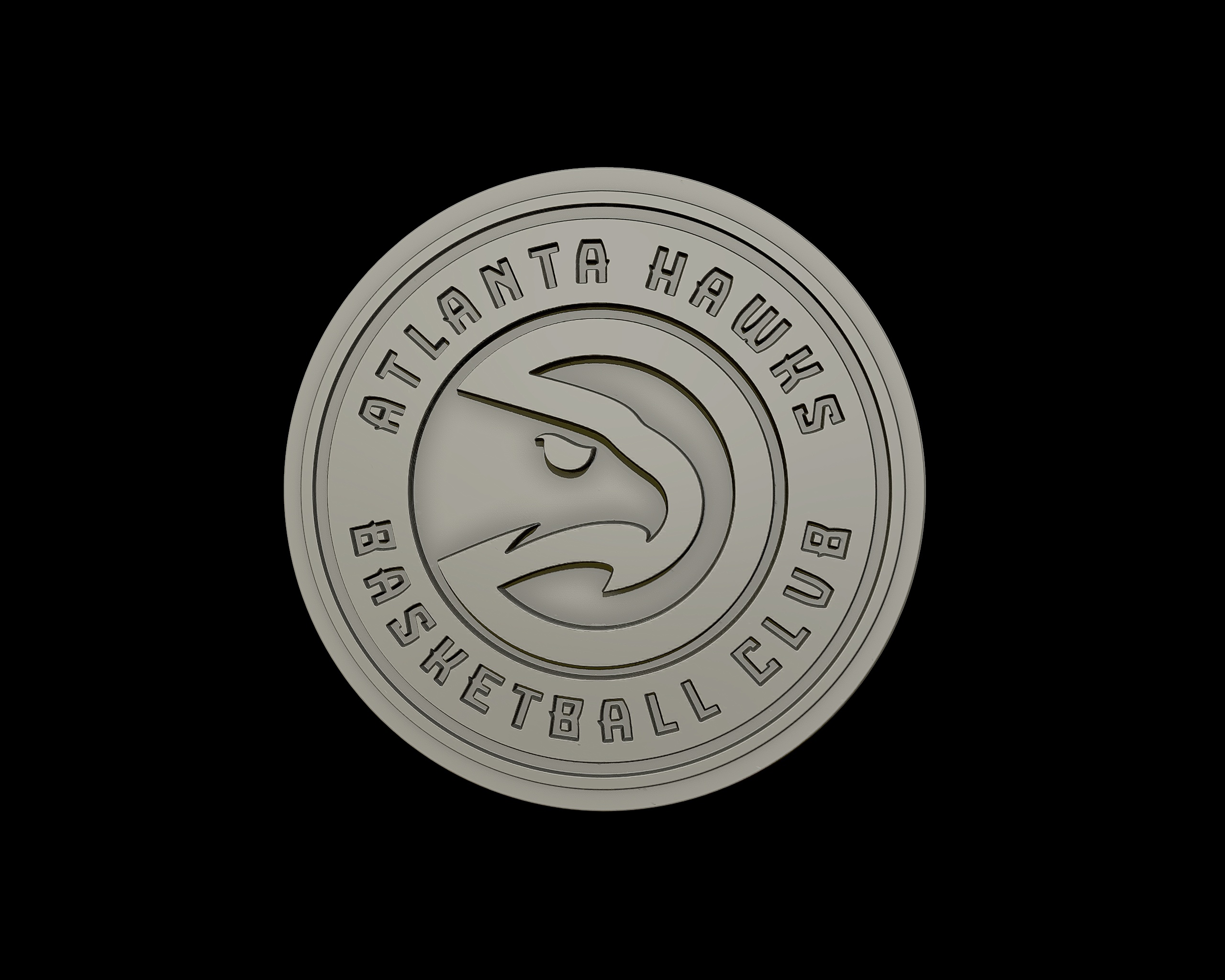 Файл STL Atlanta Hawks Logo Relief 3D print model 🏀 (OBJ)・3D-печать ...