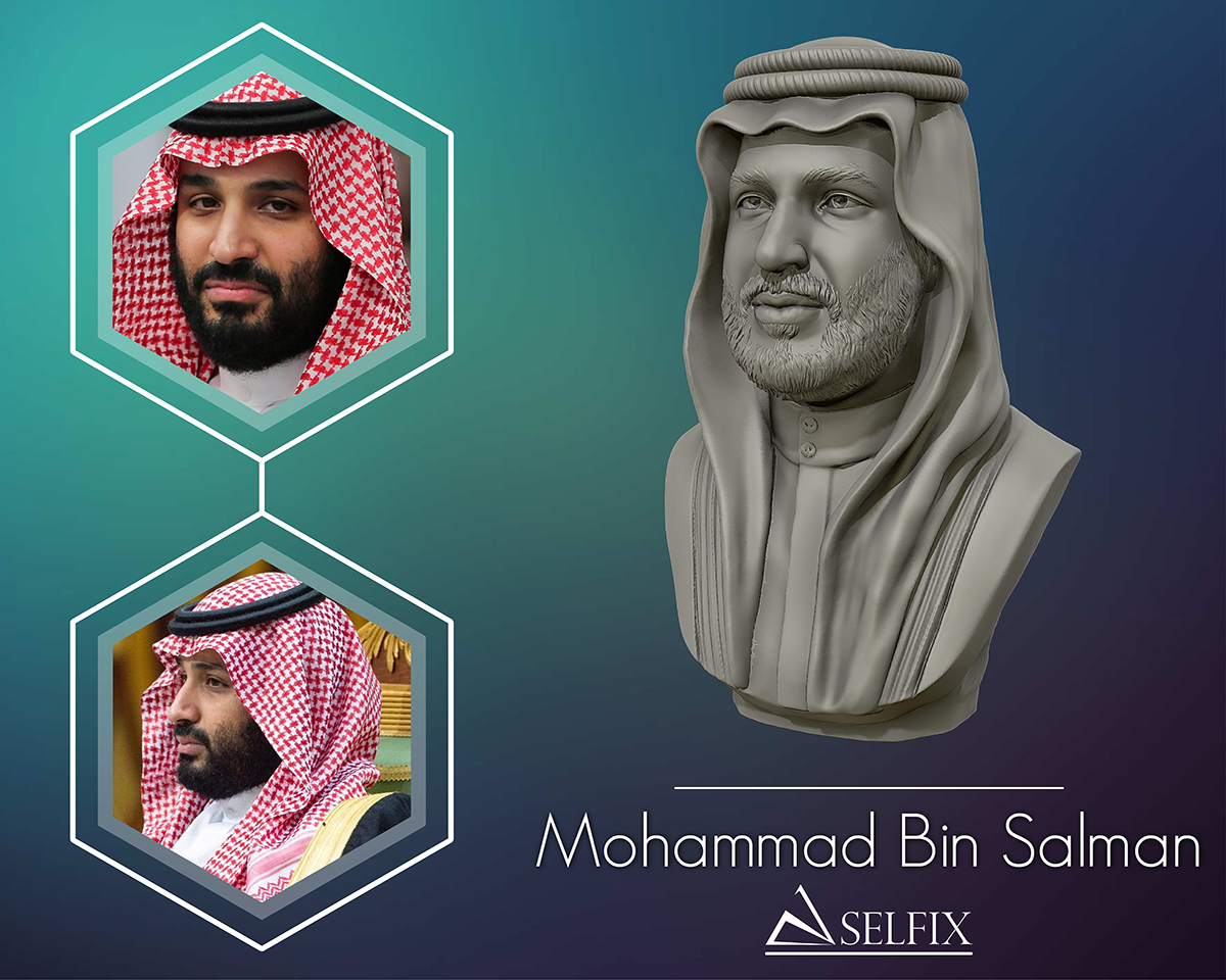 STL file Mohammad Bin Salman portrait sculpture model 🗿 (OBJ)・3D print ...