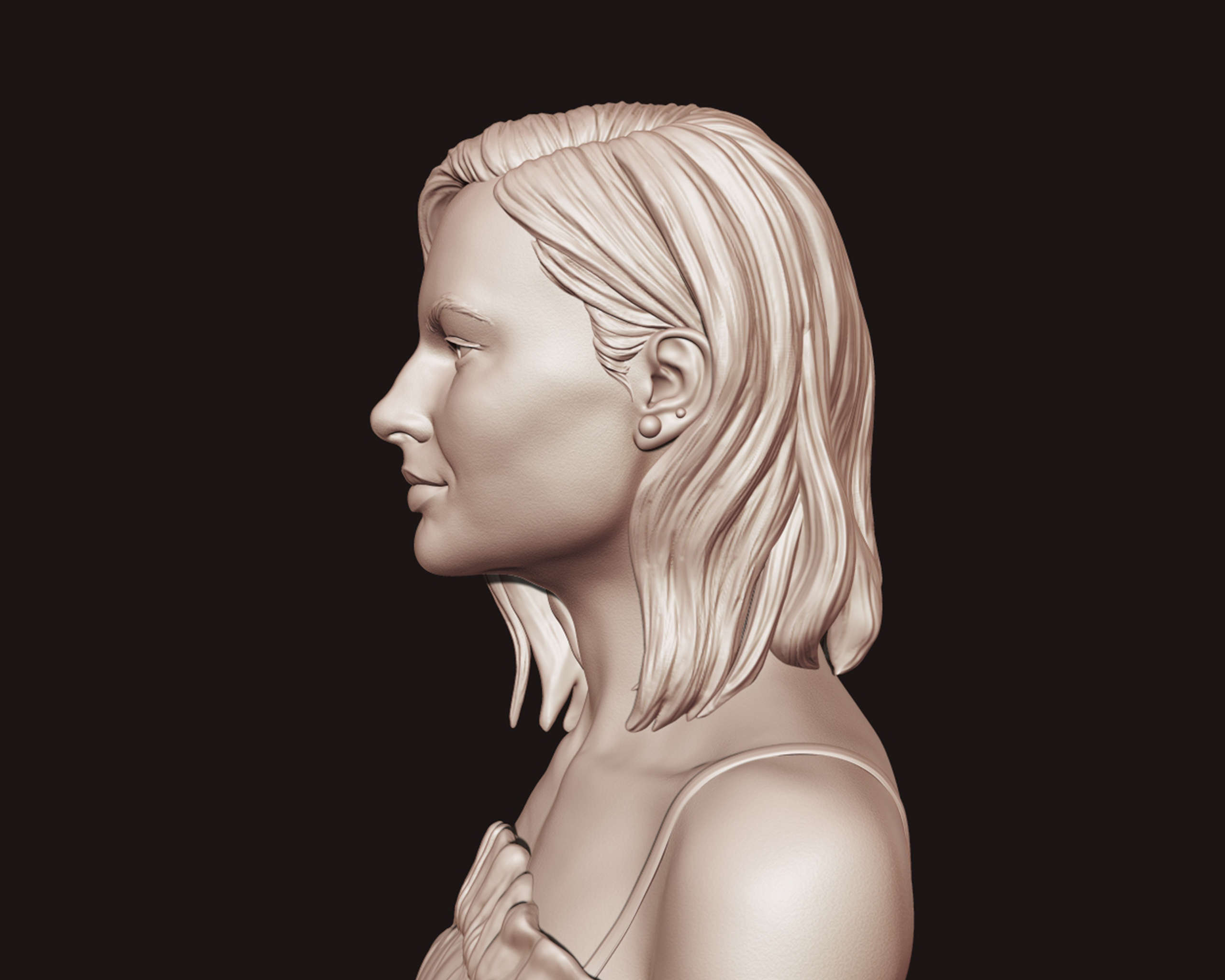 STL file Margot Robbie portrait sculpture 3D print model 🗿 (OBJ)・3D ...