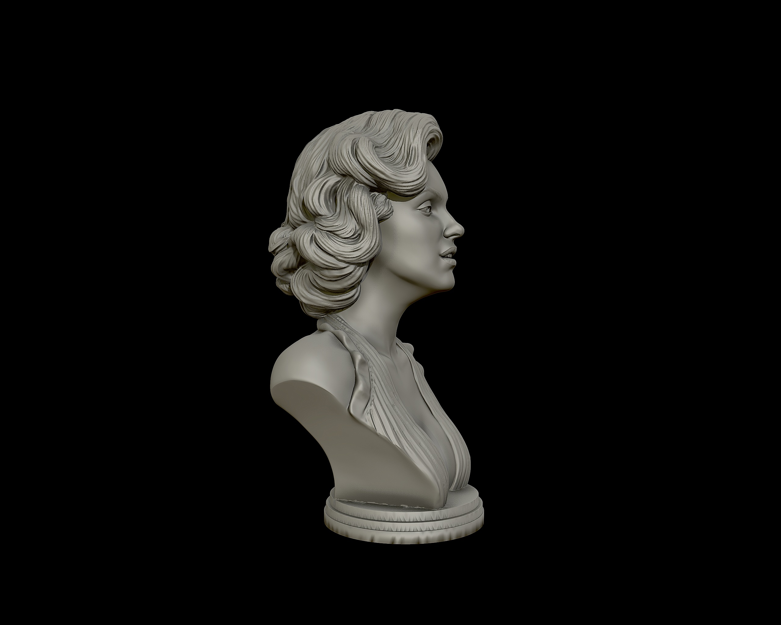 STL file Marilyn Monroe 3D print model 🗿 (OBJ)・3D printing idea to ...