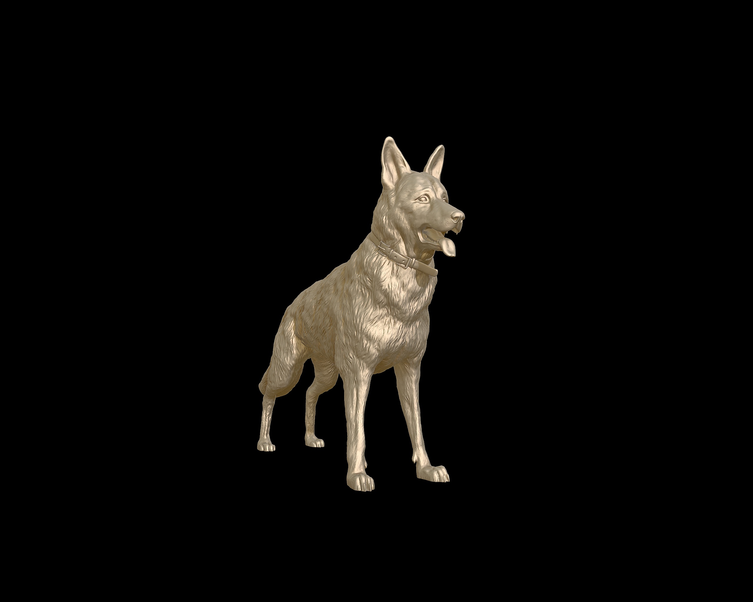 STL file German Shepherd model 3D print model 🗿 (OBJ)・Model to download ...