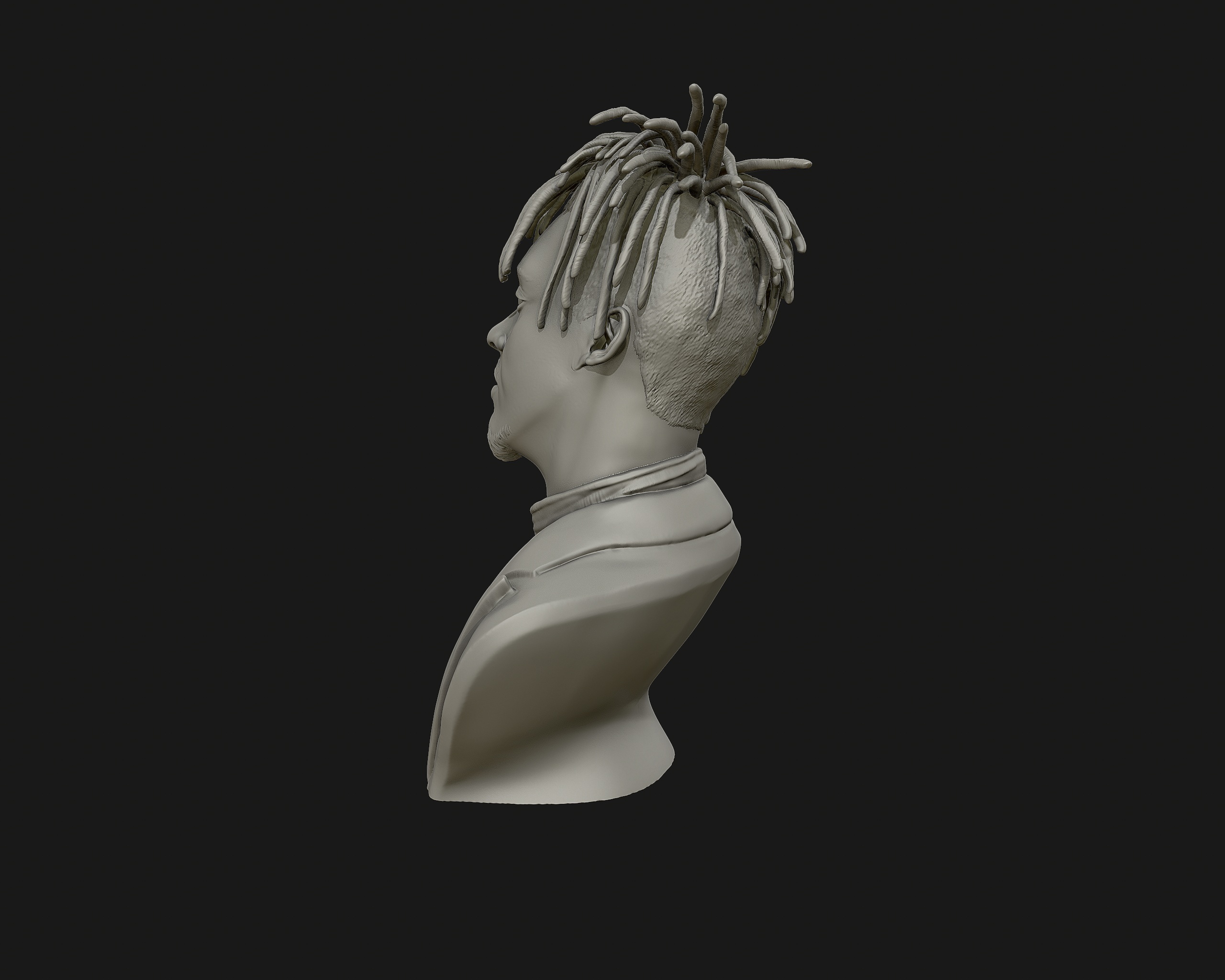 🗿 Juice wrld 3D sculpture Ready to 3D print・ STL File for ・Cults
