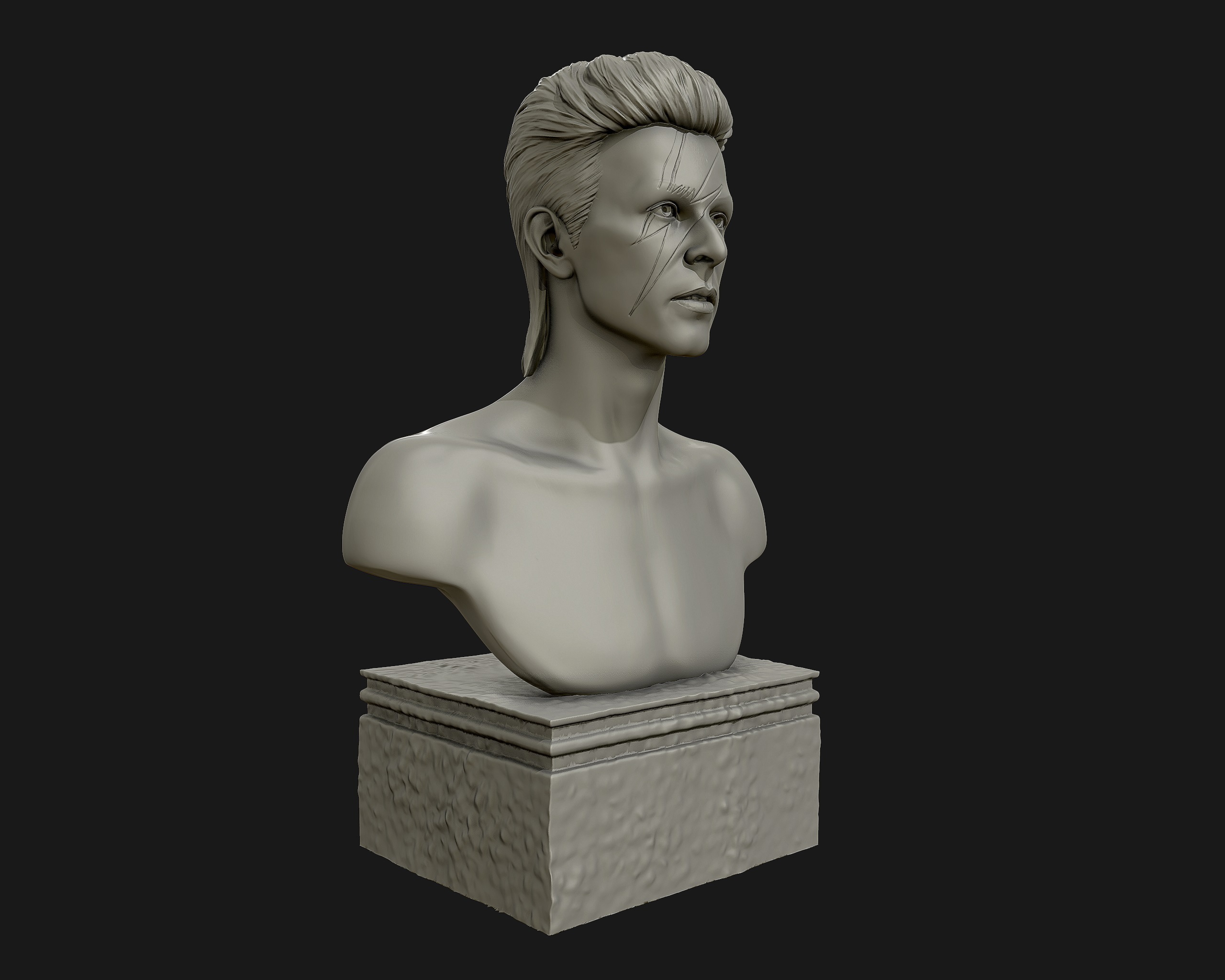 STL file David Bowie 3D Sculpture Model Ready to 3D print ️ (OBJ)・3D ...