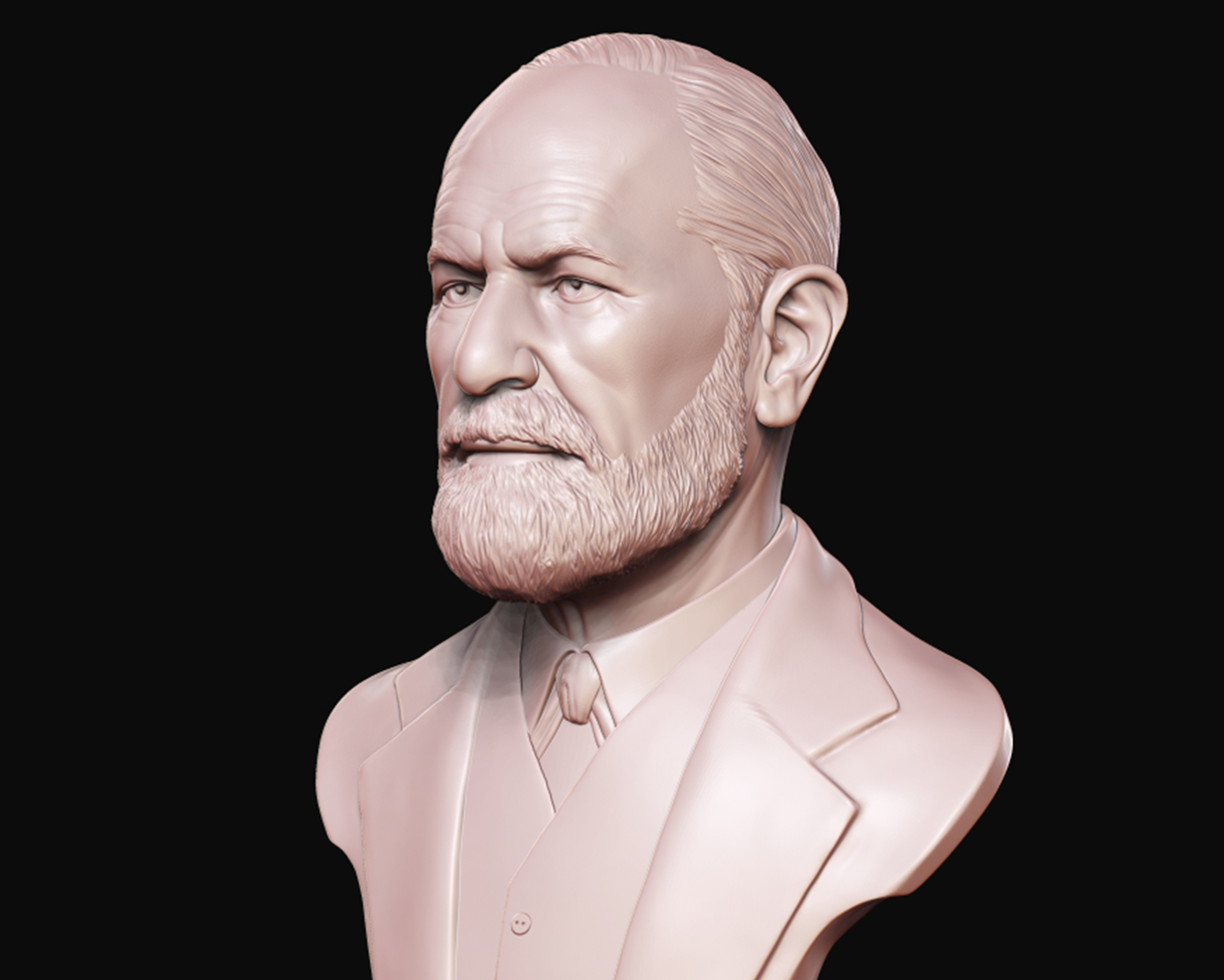 STL file Sigmund Freud 3D print model 🗿 (OBJ)・3D print design to ...