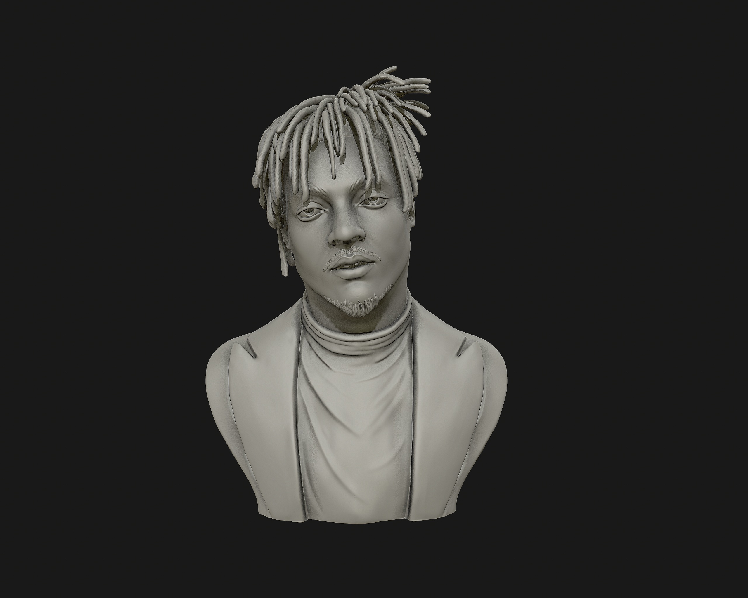 🗿 Juice wrld 3D sculpture Ready to 3D print・ STL File for ・Cults