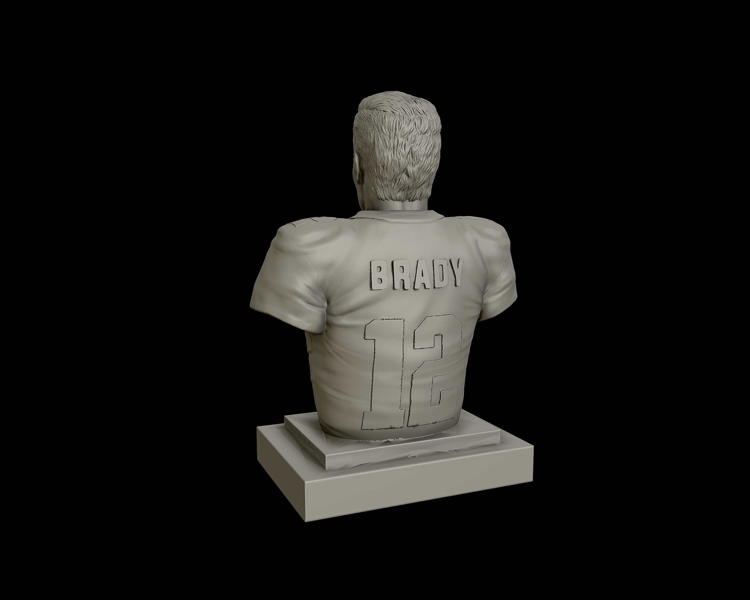 STL file Tom Brady with Tampa Bay Buccaneers Jersey 3D print model 🇯🇪 ...