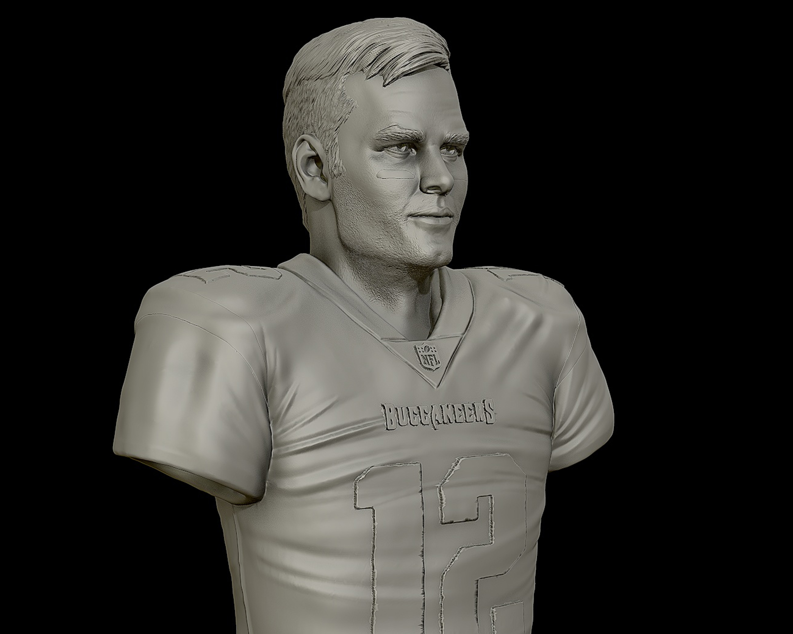 🇯🇪 Tom Brady with Tampa Bay Buccaneers Jersey 3D print model・ STL File ...