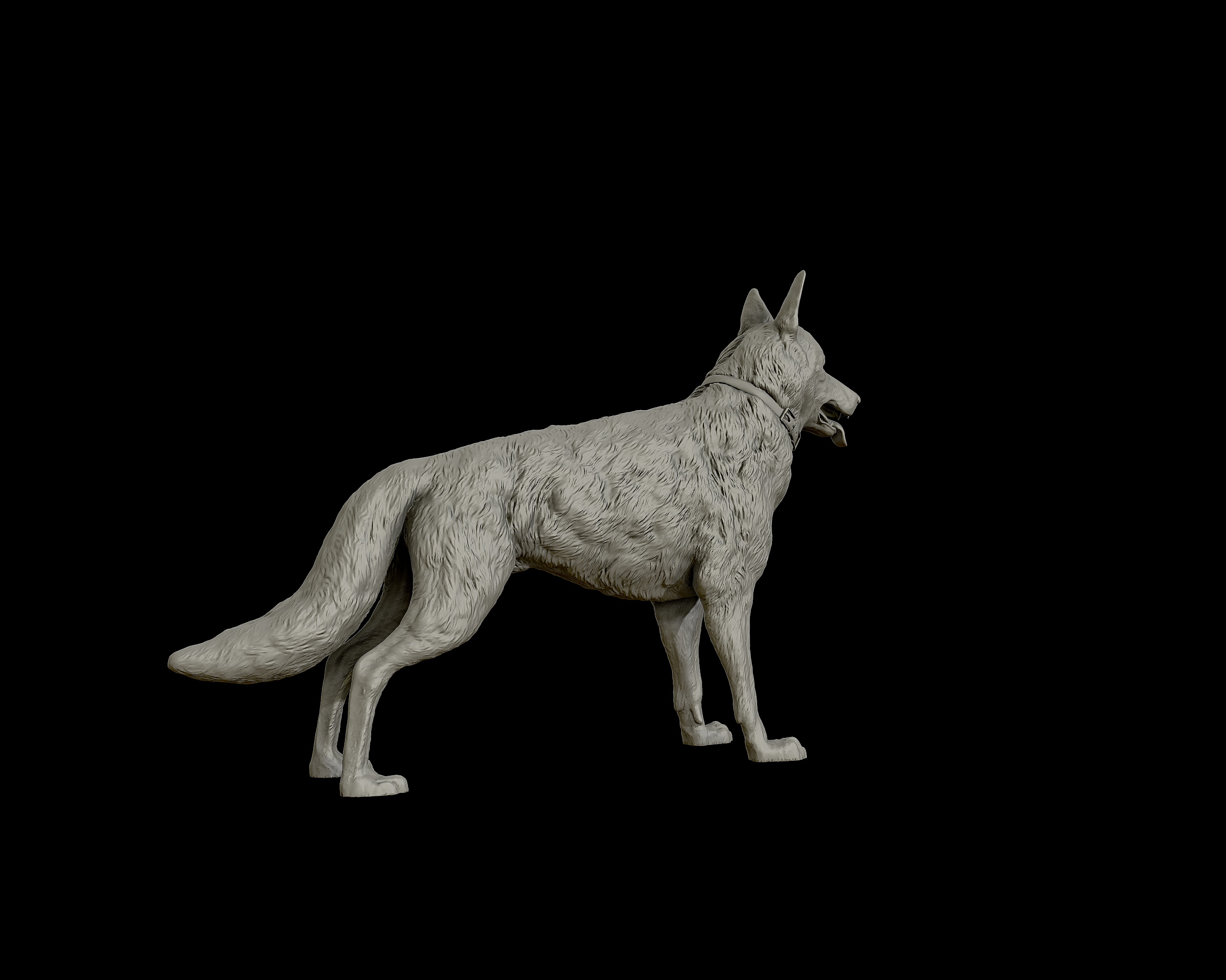 STL file German Shepherd model 3D print model 🗿 (OBJ)・Model to download ...