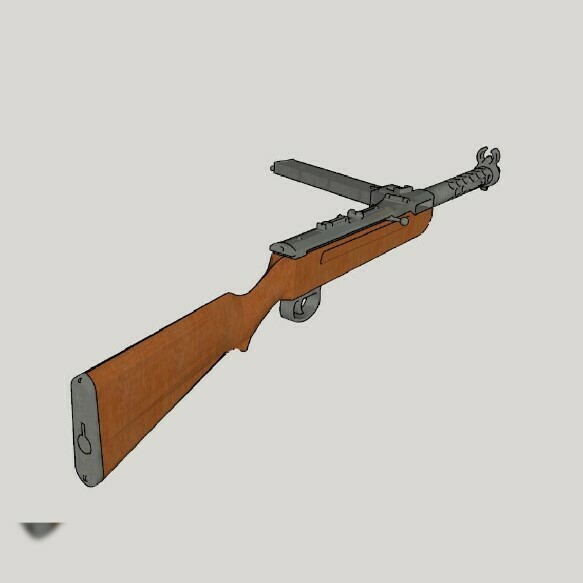Файл 3D MP34 (Steyr-Solothurn Maschinenpistole 34 S1-100) 🎲 ・Модель для ...