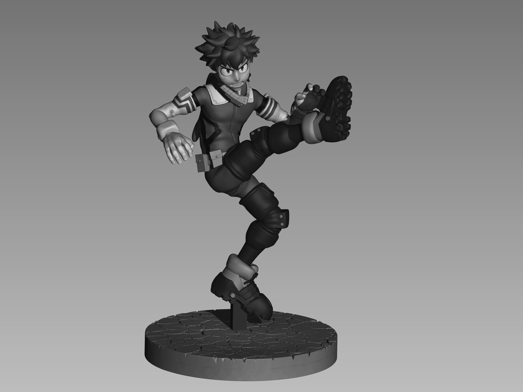 Fichier STL Deku Midoriya Shoot Style My Hero Academia modèle d ...
