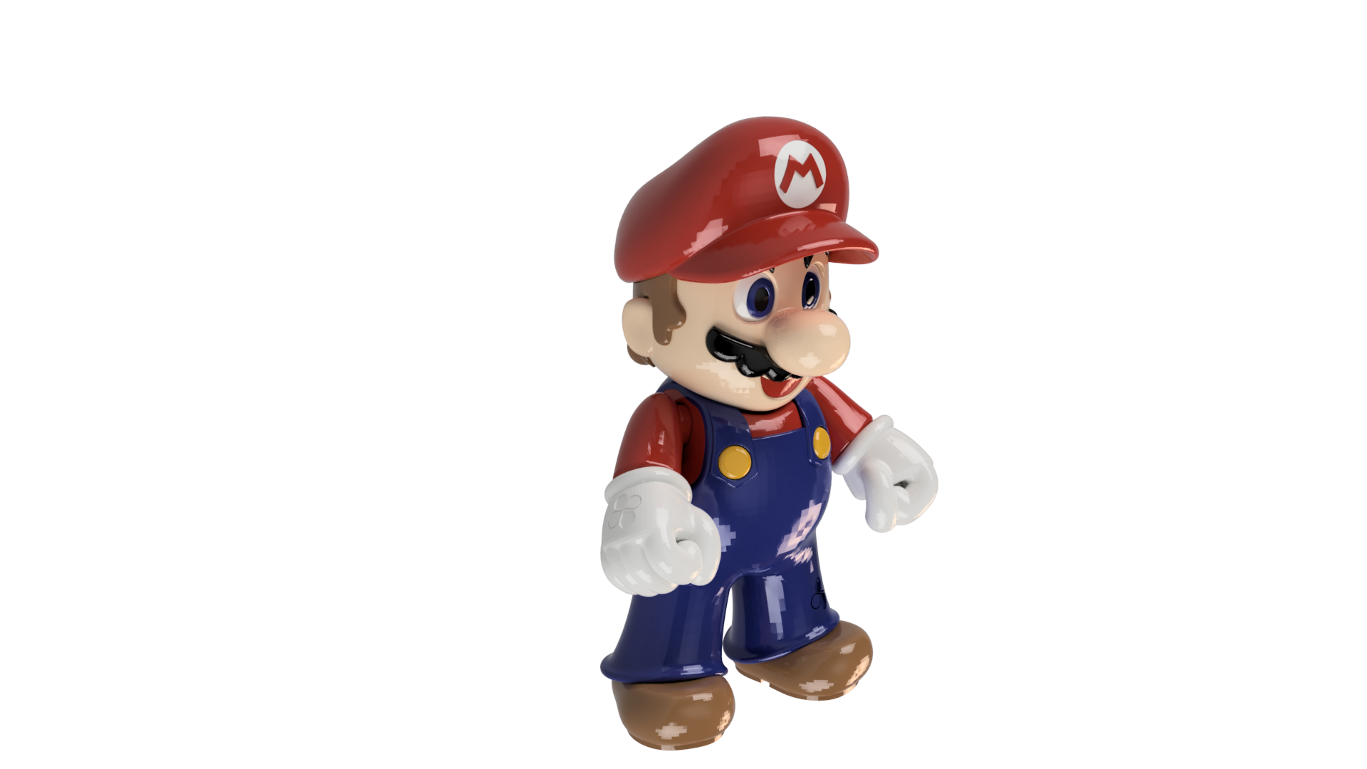 ⬆️ Super Mario scaled up to 390% - now are all parts printable・Free STL ...